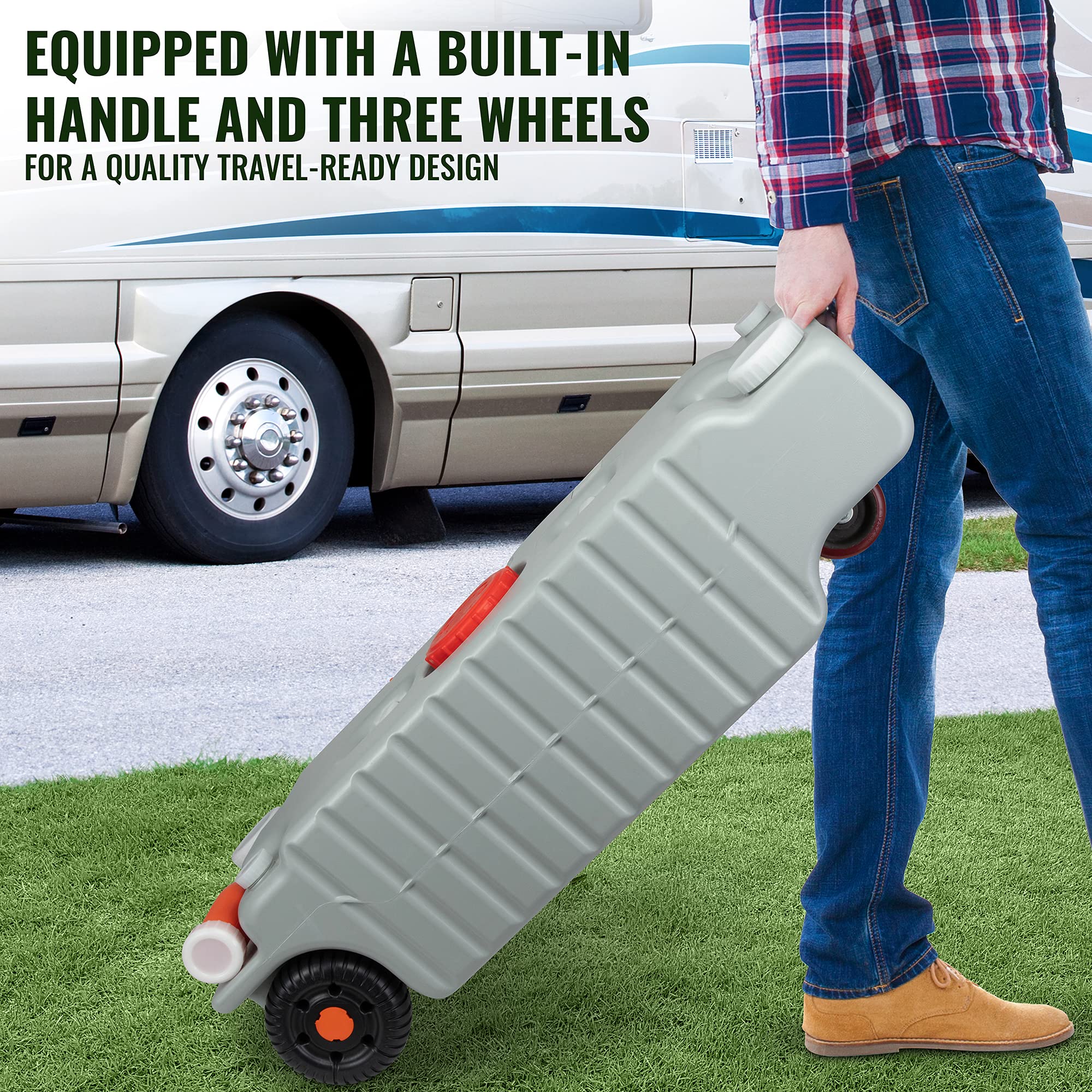 Snapklik.com : Hike Crew RV 19.8 Gallon Waste Holding Tank Portable ...