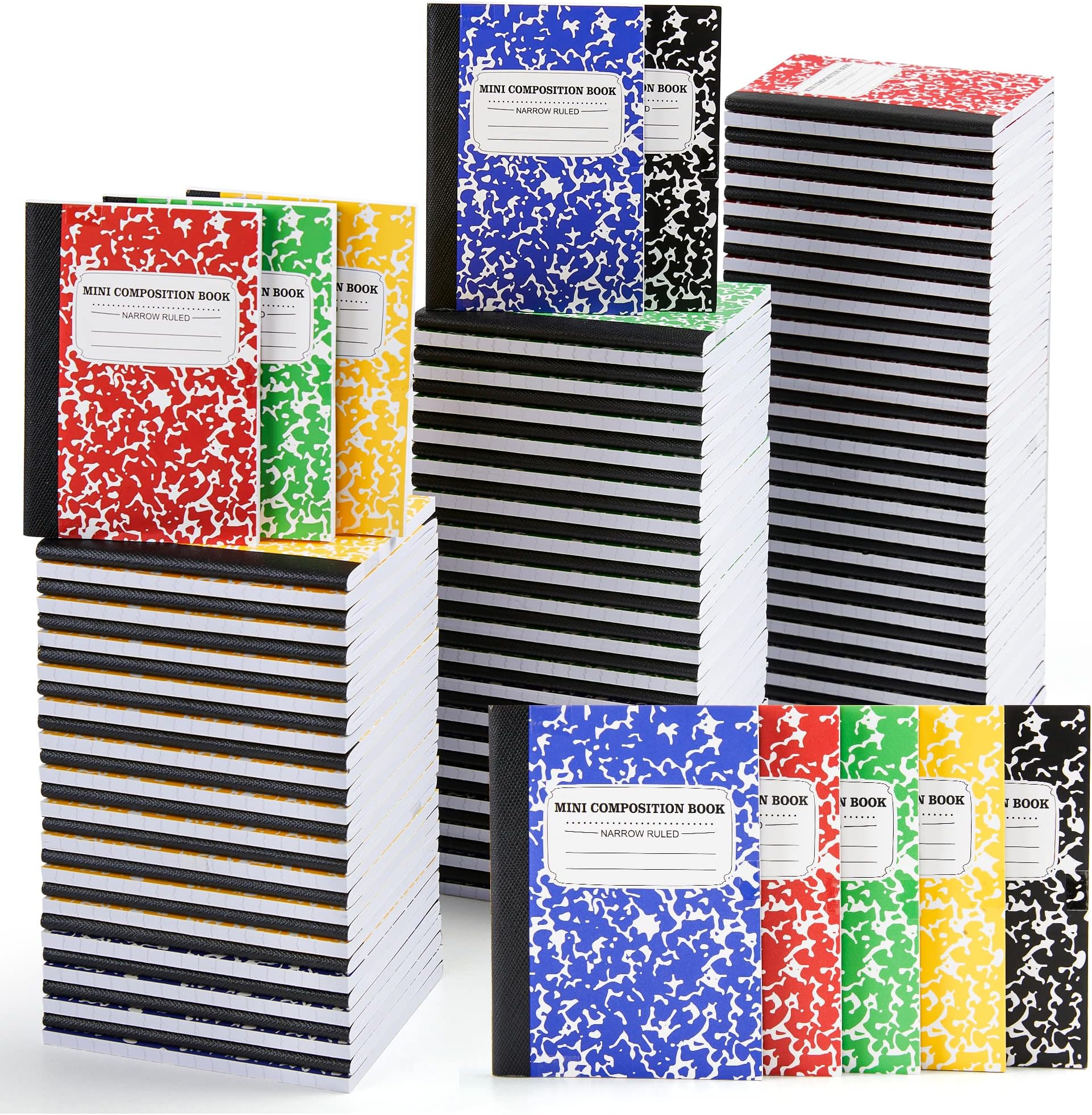 Amazon.com : feela 70 Pack Mini Composition Notebook Bulk, Cute Pocket ...