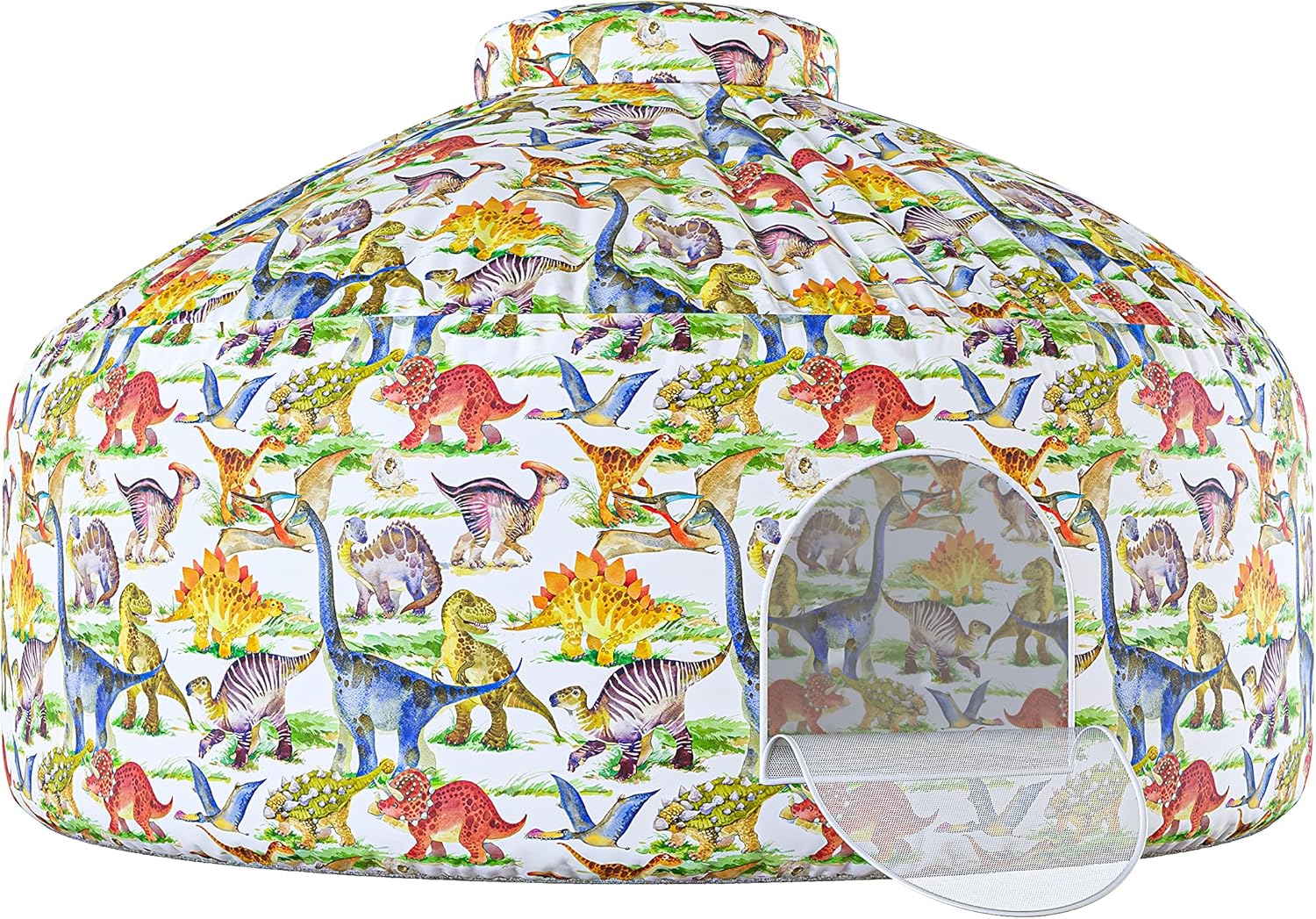 Amazon.com: Skywin Air Tent Fort Large Dinosaur with Door Playhouse for ...