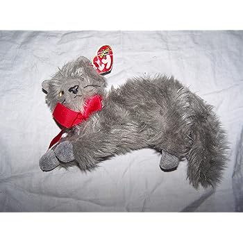 TY Beanie the Grey Cat Beanie Baby: Amazon.co.uk: Toys & Games