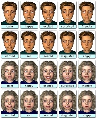 Face-cards: Emotion Flashcards: Dunedin Multimedia: 9781902765174 ...