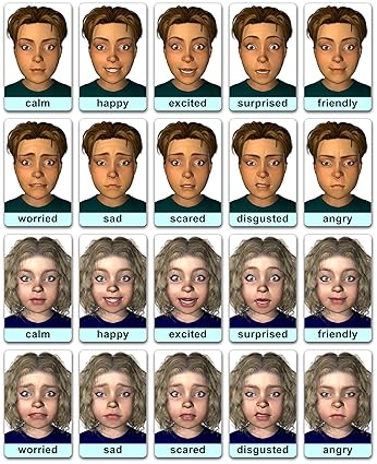 Face-cards: Emotion Flashcards: Dunedin Multimedia: 9781902765174 ...