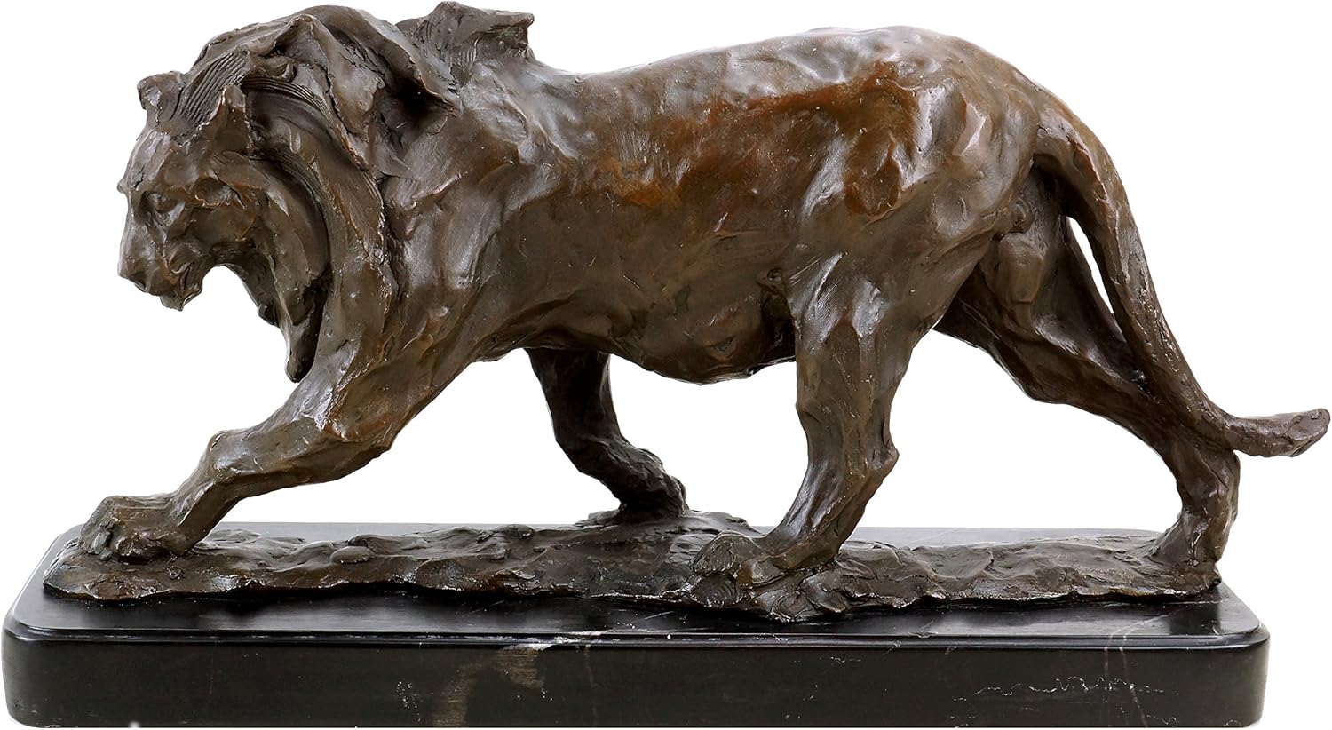 Kunst & Ambiente - Limited Bronze Figurine - Walking Lion - Statue by ...