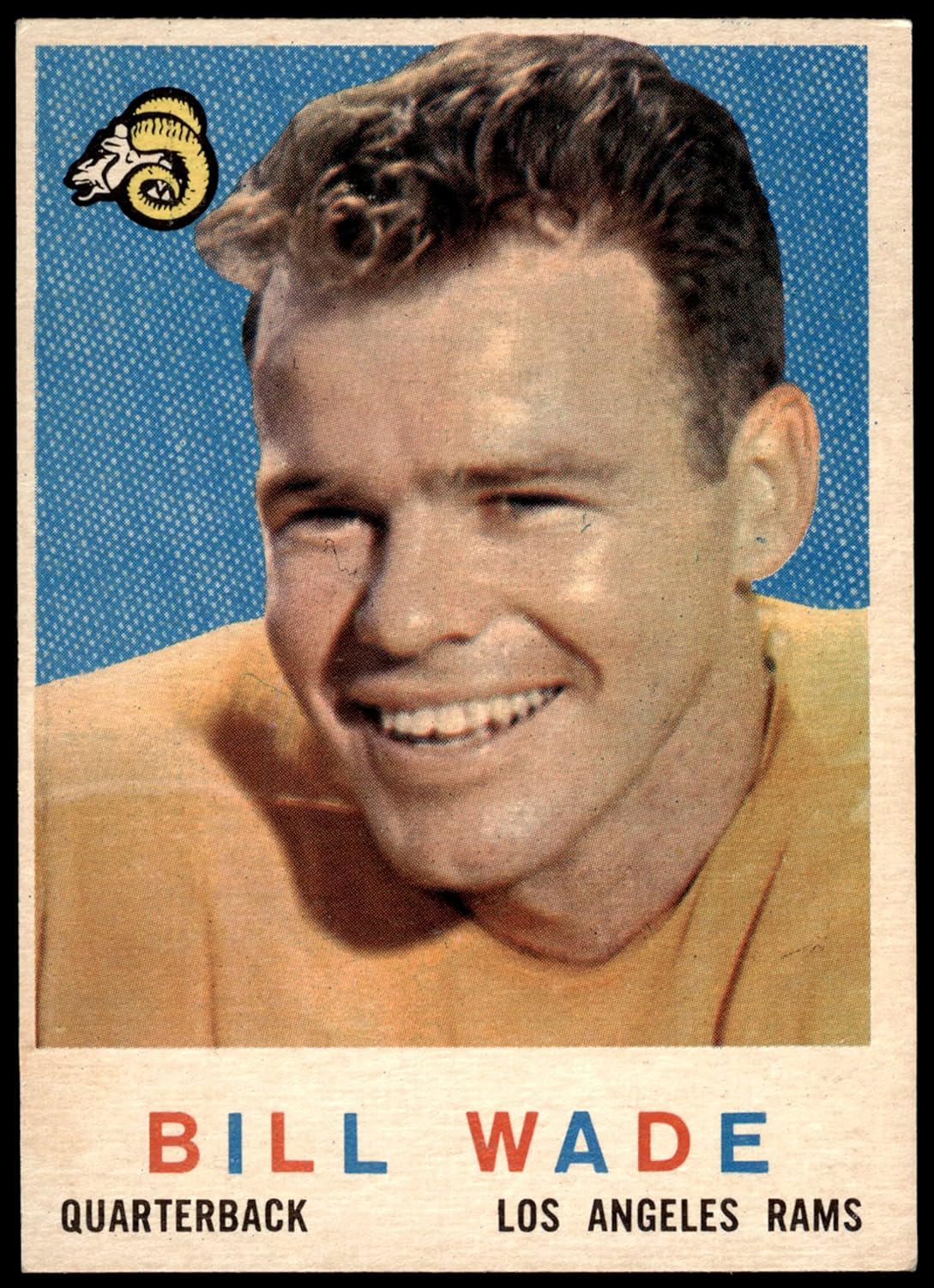 Amazon.com: 1959 Topps # 110 Bill Wade Los Angeles Rams (Football Card ...