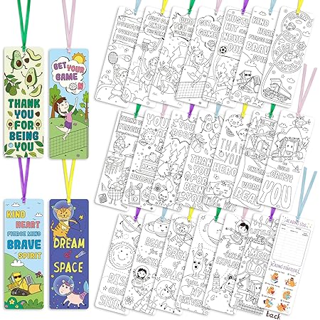 Amazon.com: 100 Set Happy 100th Day Bookmarks with 100 Colorful Tassels ...