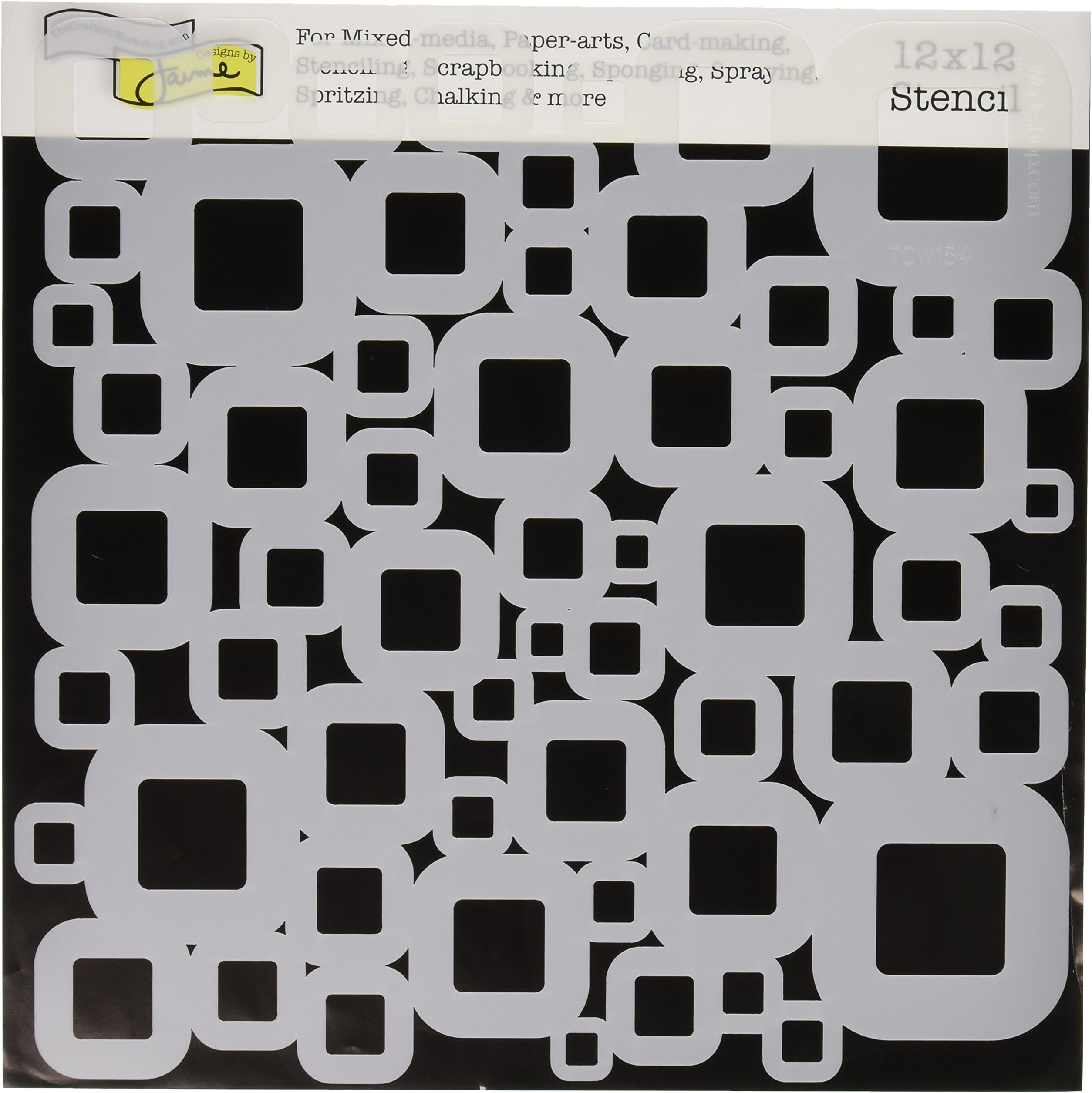 Amazon.com: Crafters Workshop Templates 12-Inch by 12-Inch, Retro Squares