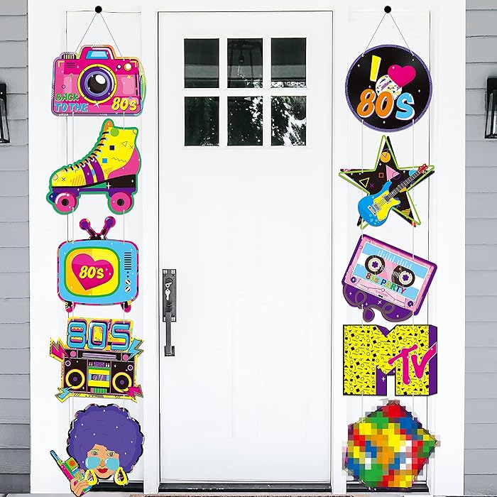 Buy OSNIE 1980s Retro Theme Party Decor Supplies Television Roller ...