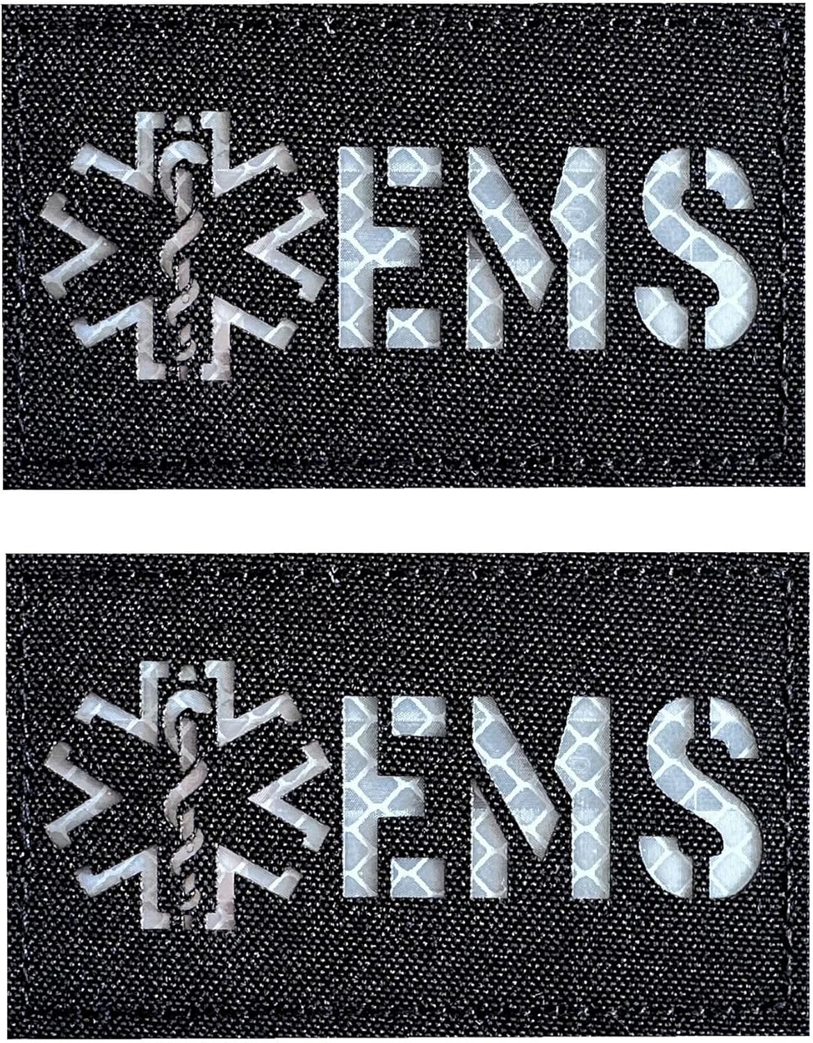 Amazon.com: 2 pcs Reflective EMS Emergency Medical Services Reflective ...