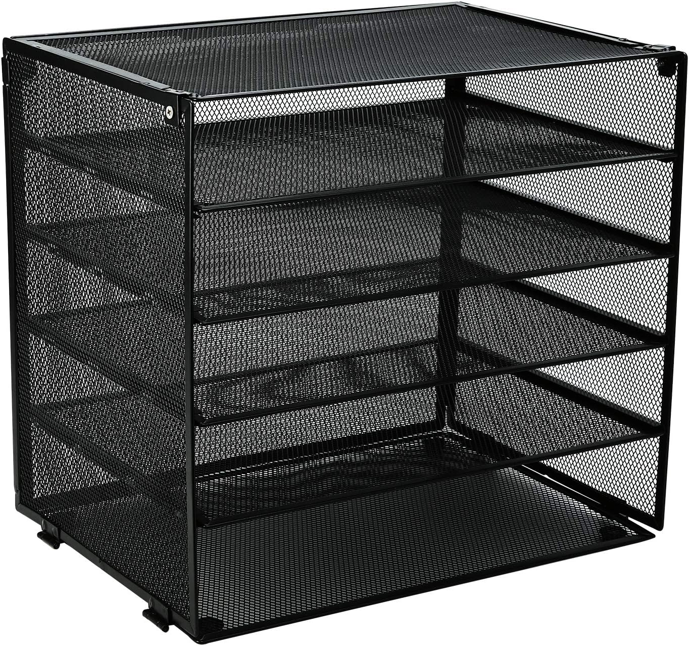 Amazon.com : CLATINA 5-Tier Desk File Organizer with Metal Mesh Paper ...