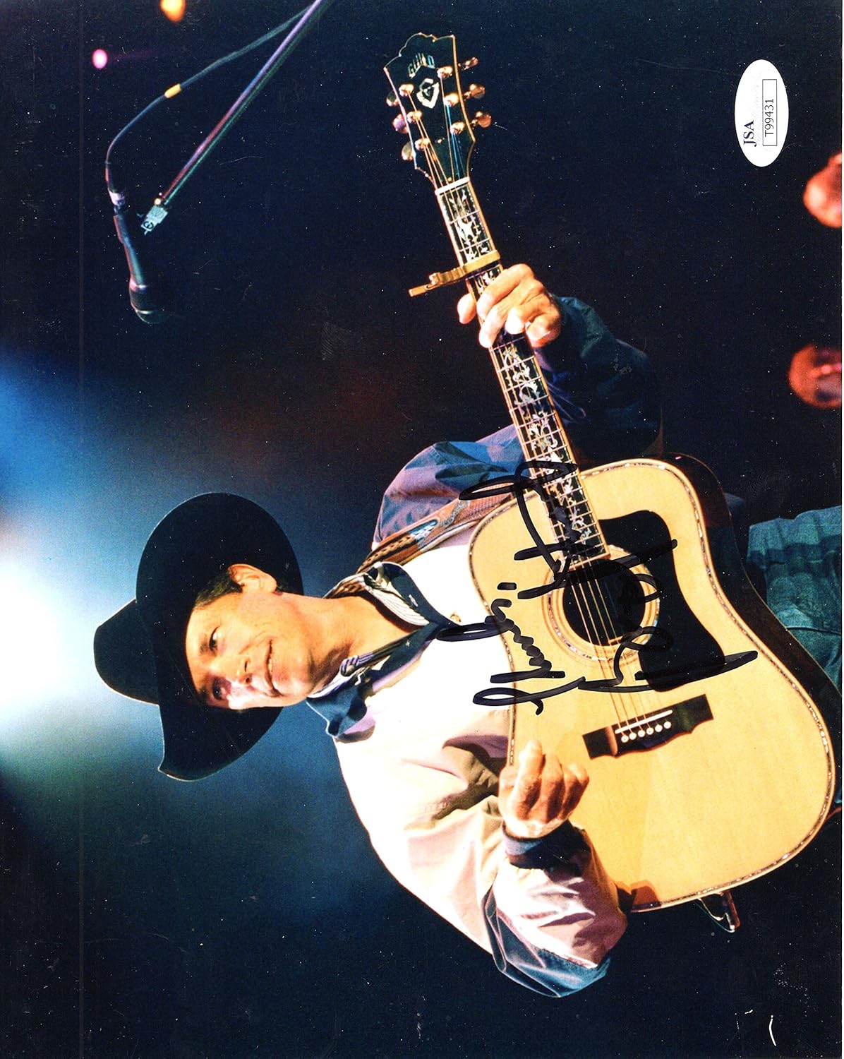 GEORGE STRAIT AUTOGRAPHED 8x10 PHOTO+JSA IN CONCERT POSE at Amazon's ...
