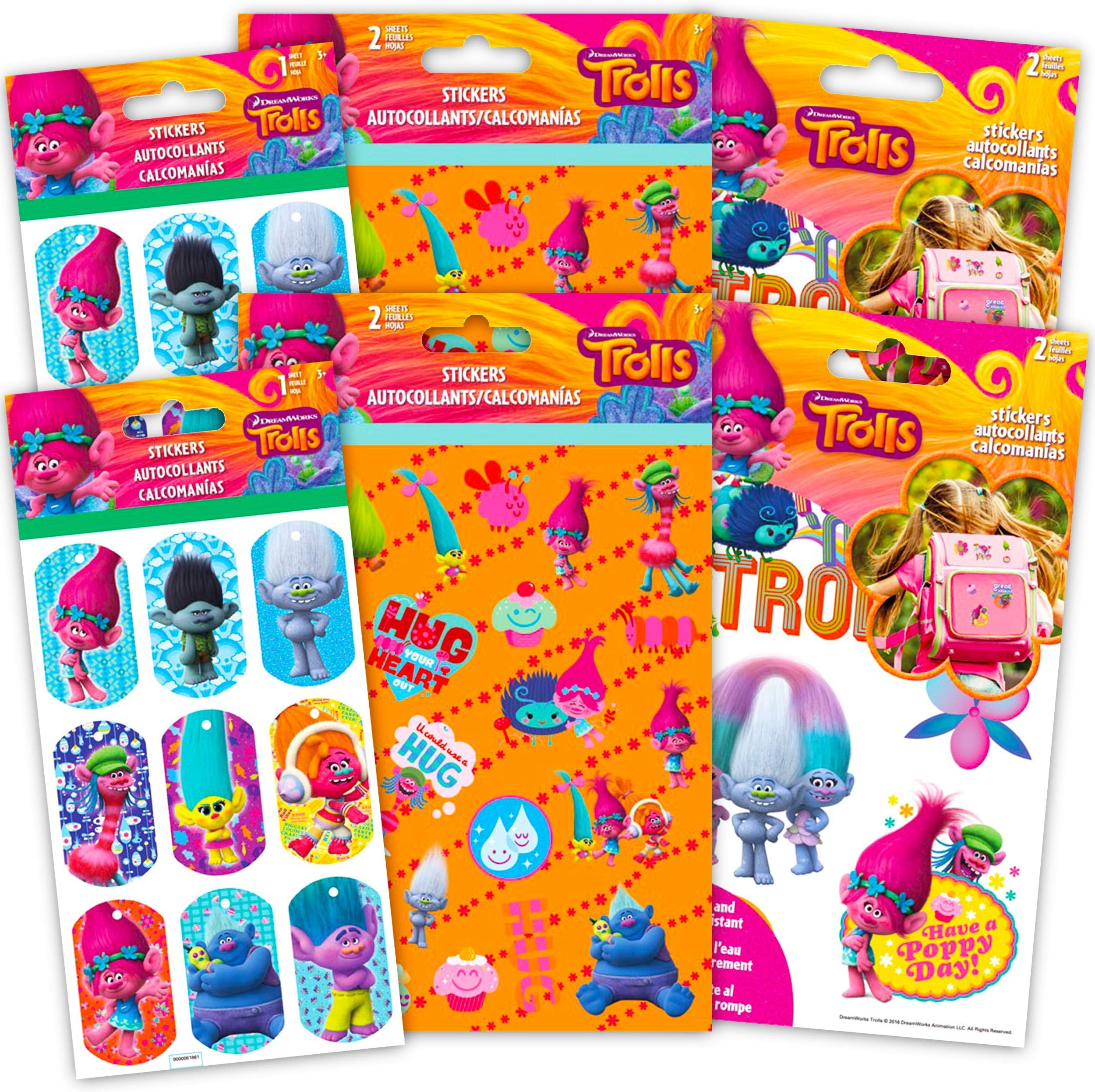 Amazon.com: Trolls Stickers Bundle ~ Over 295 Reward Stickers Plus Door ...