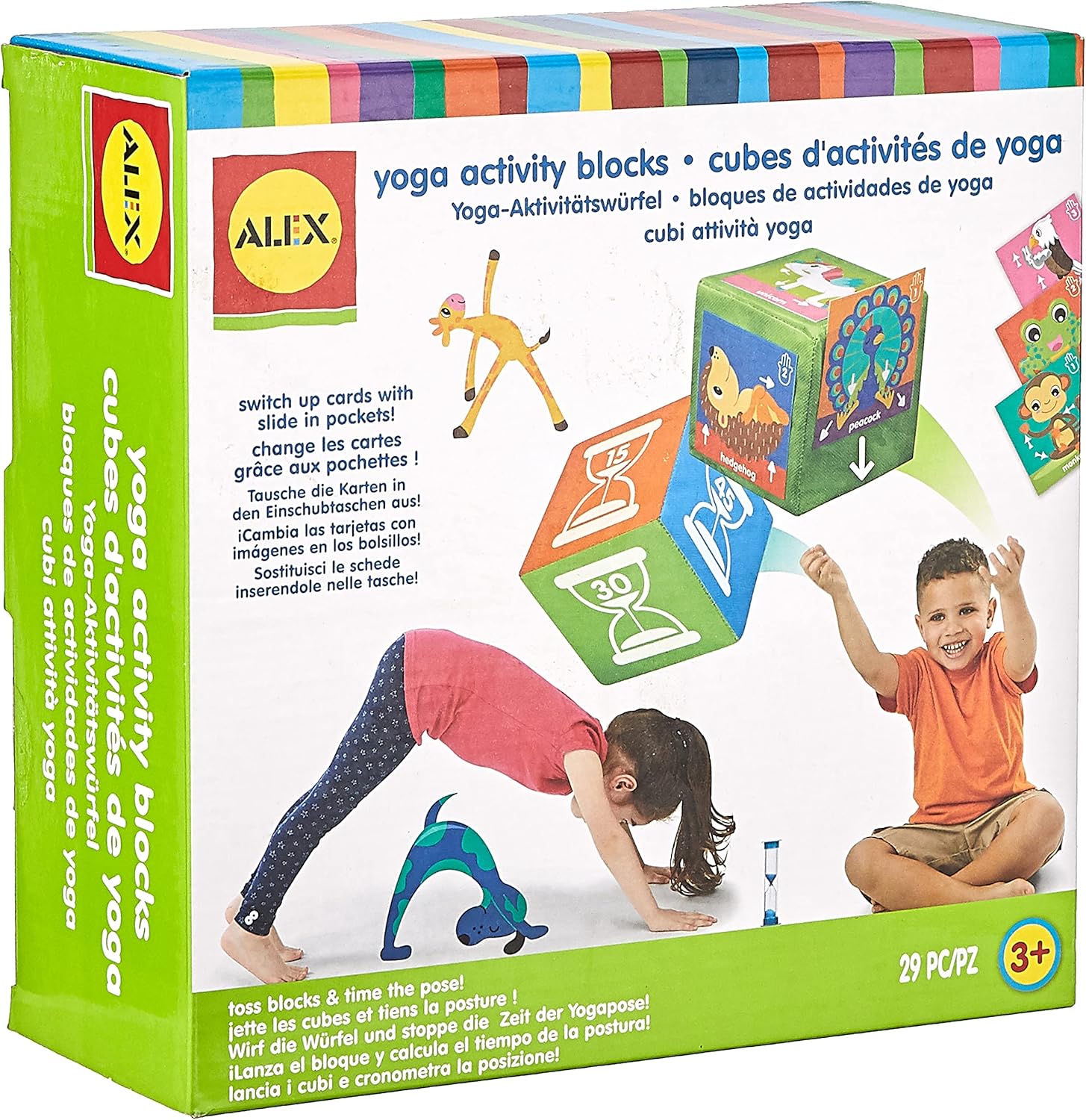Amazon.com: Alex Active Yoga Kids Activity Exercise Blocks : Sports ...