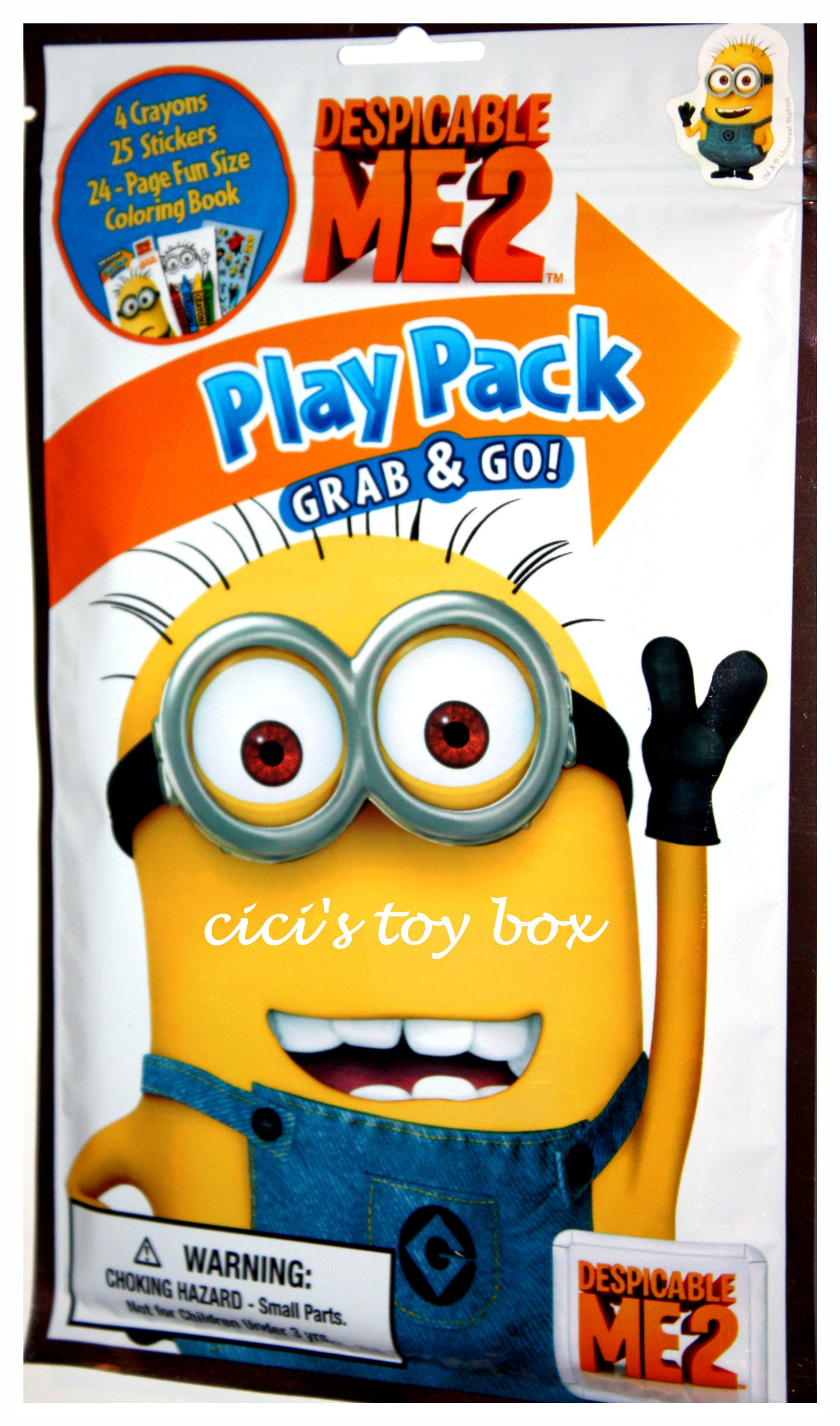 Buy Despicable Me 2 Play Pack: Crayons Stickers & Coloring Book Online ...