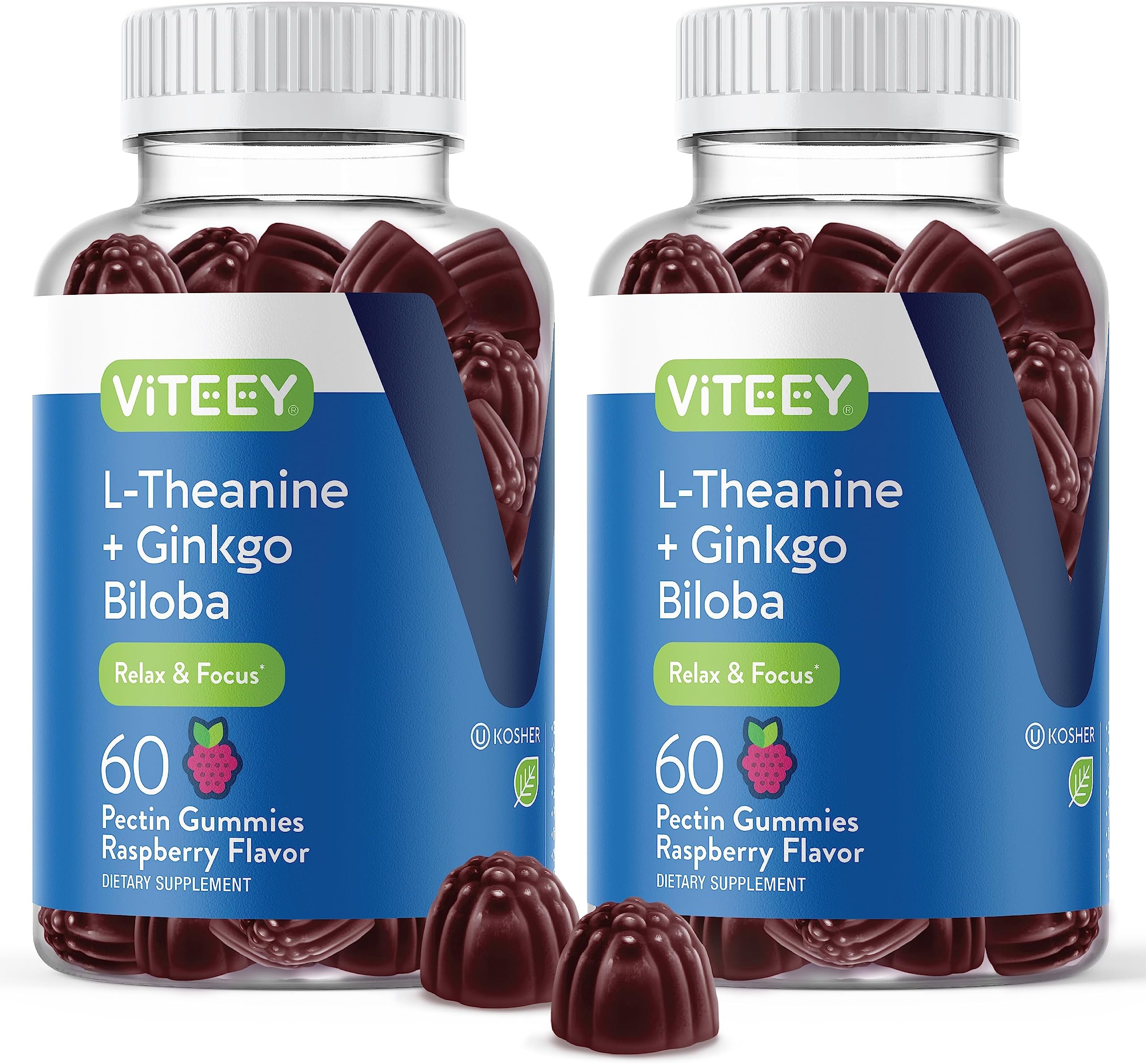 Amazon.com: L-Theanine Gummies with Ginkgo Biloba for Adults - aids in ...
