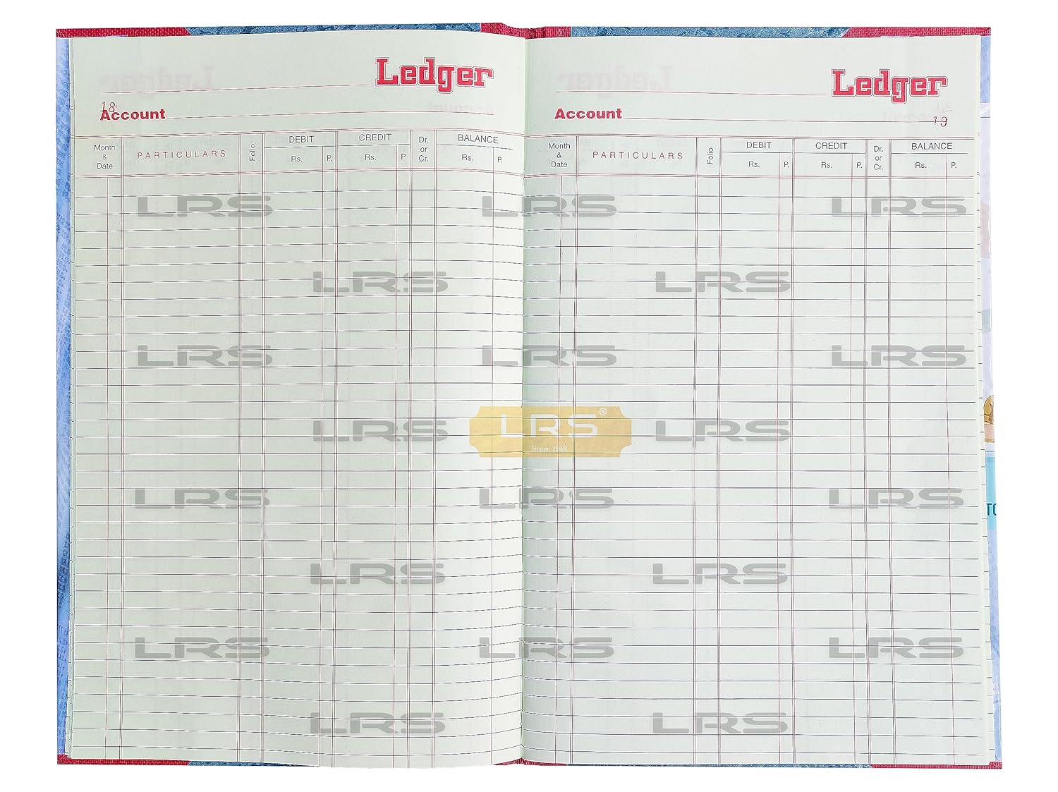 LRS Ledger Book Register Size - 34 * 21 cm - 75 GSM Ledger Paper - Hard ...