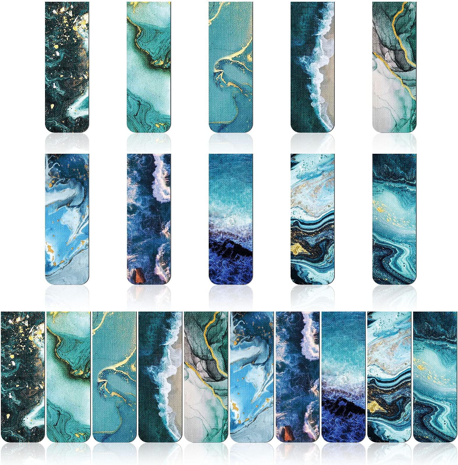 Amazon.com : 10 Pieces Magnetic Bookmarks Magnet Page Markers Classic ...