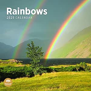 Amazon.com: 2025 Rainbows Monthly Wall Calendar by Bright Day, 12 x 12 ...