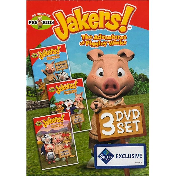 Buy JAKERS : The adventures of piggly winks - PBS Kids 3 DVD box set ...