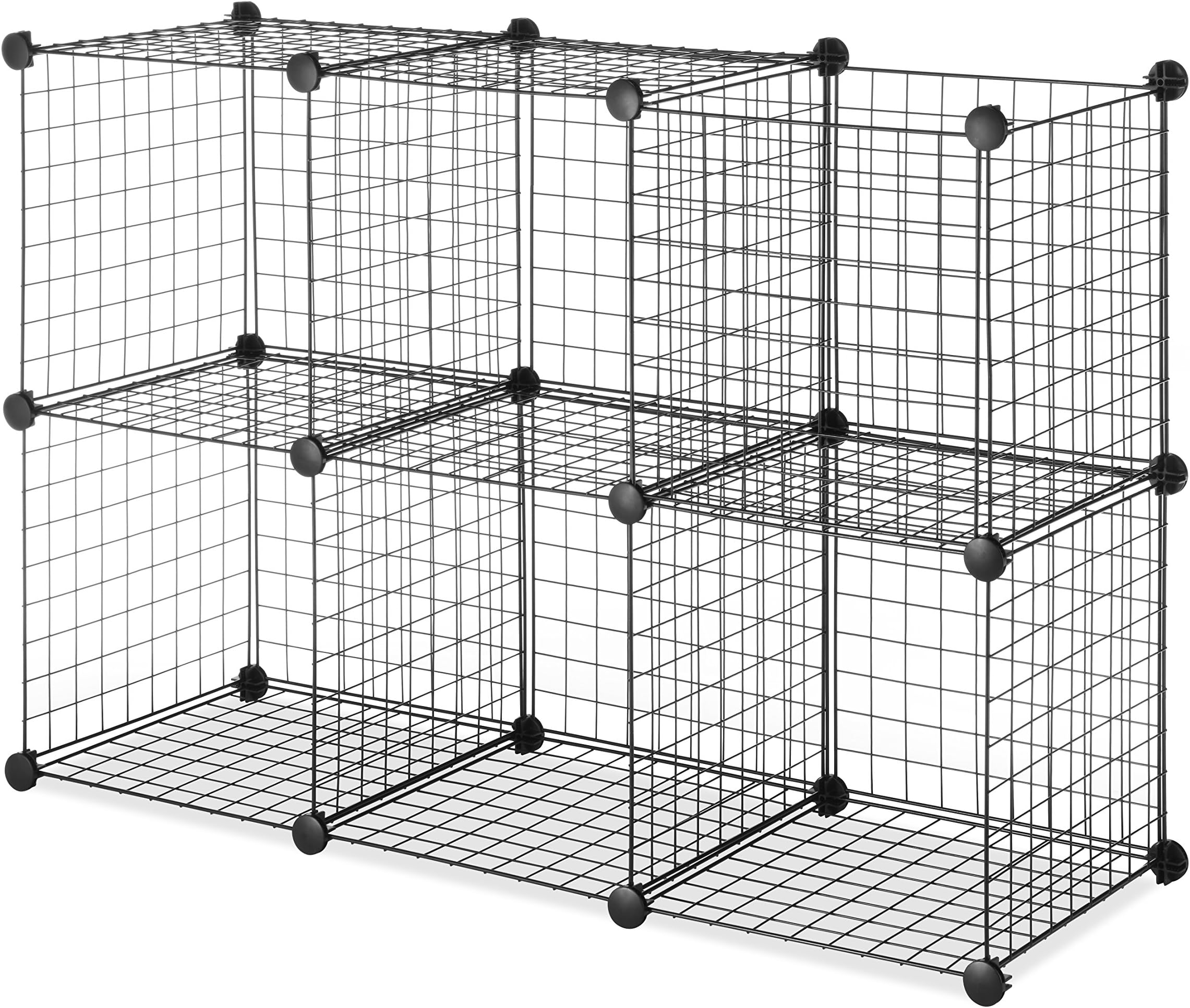Amazon.com: Whitmor Storage Cubes - Stackable Interlocking Wire Shelves ...