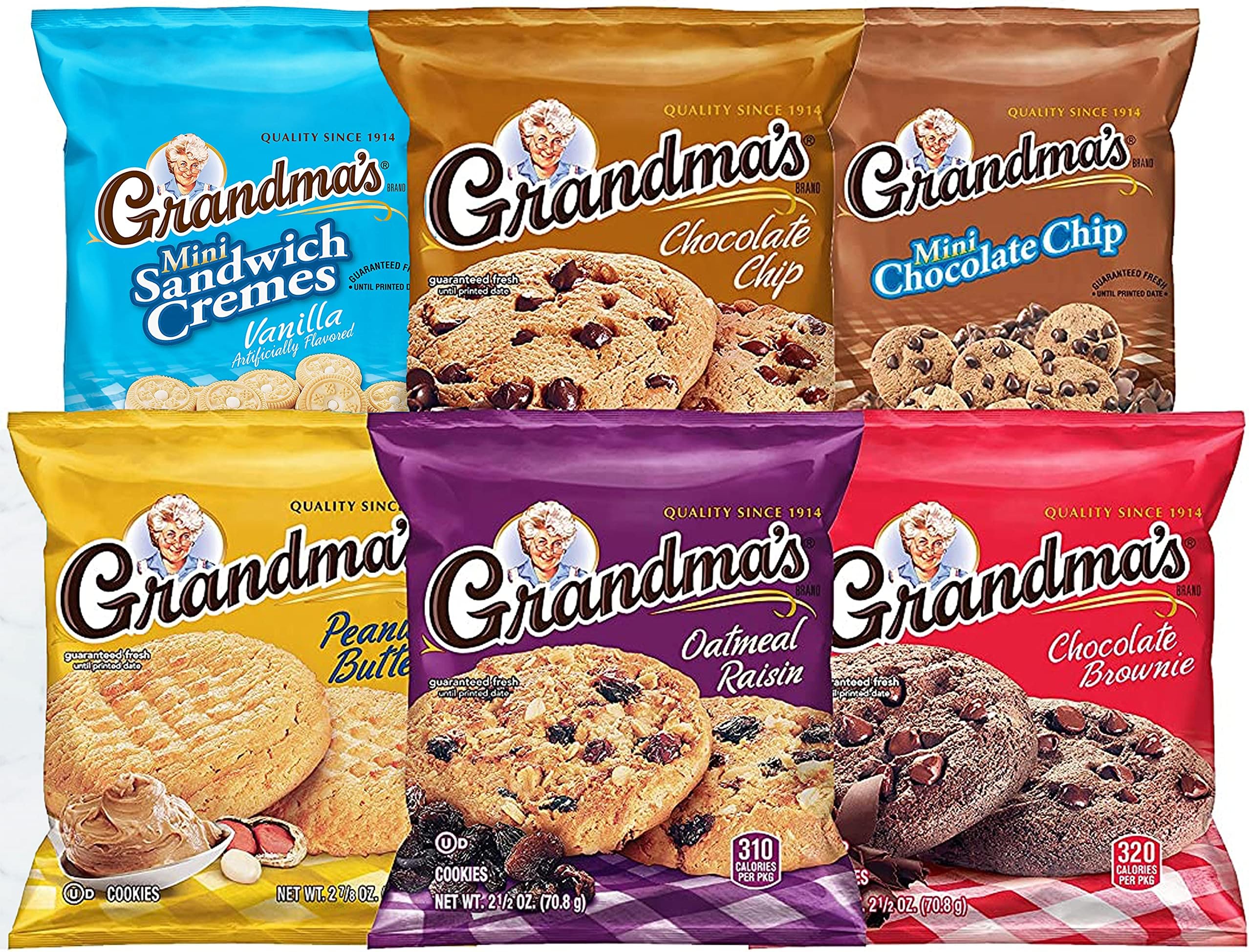 Amazon.com: Grandma's Cookies, Variety Pack, (Pack of 30) : Grocery ...