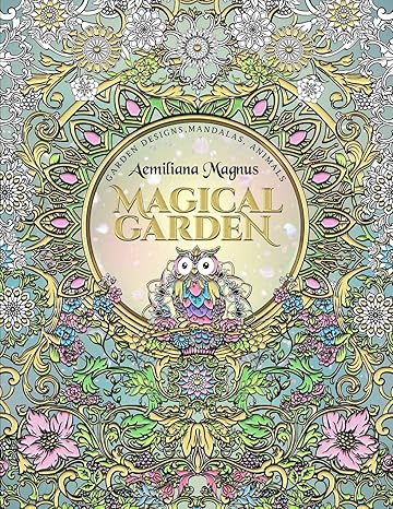 Amazon.com: Magical Garden: Stress Relief Adult Coloring Book ...