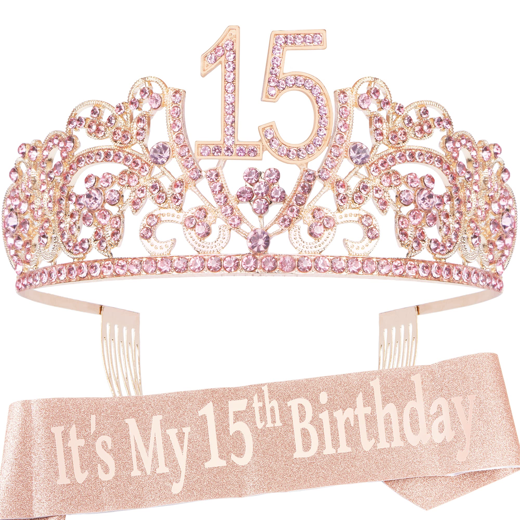 Buy 15th Birthday,15th Birthday Decorations for Girls,15th Birthday ...