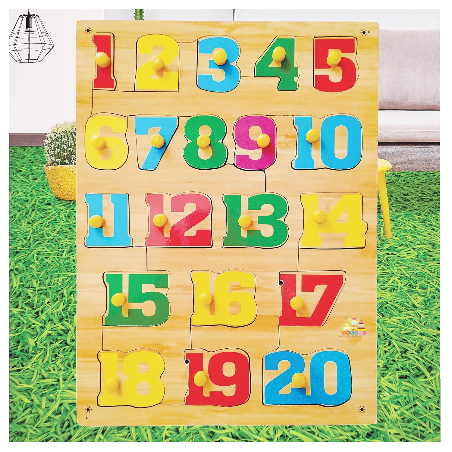 Loukya Wooden Number Puzzles for Kids | Wooden Numbers Puzzles Learning ...