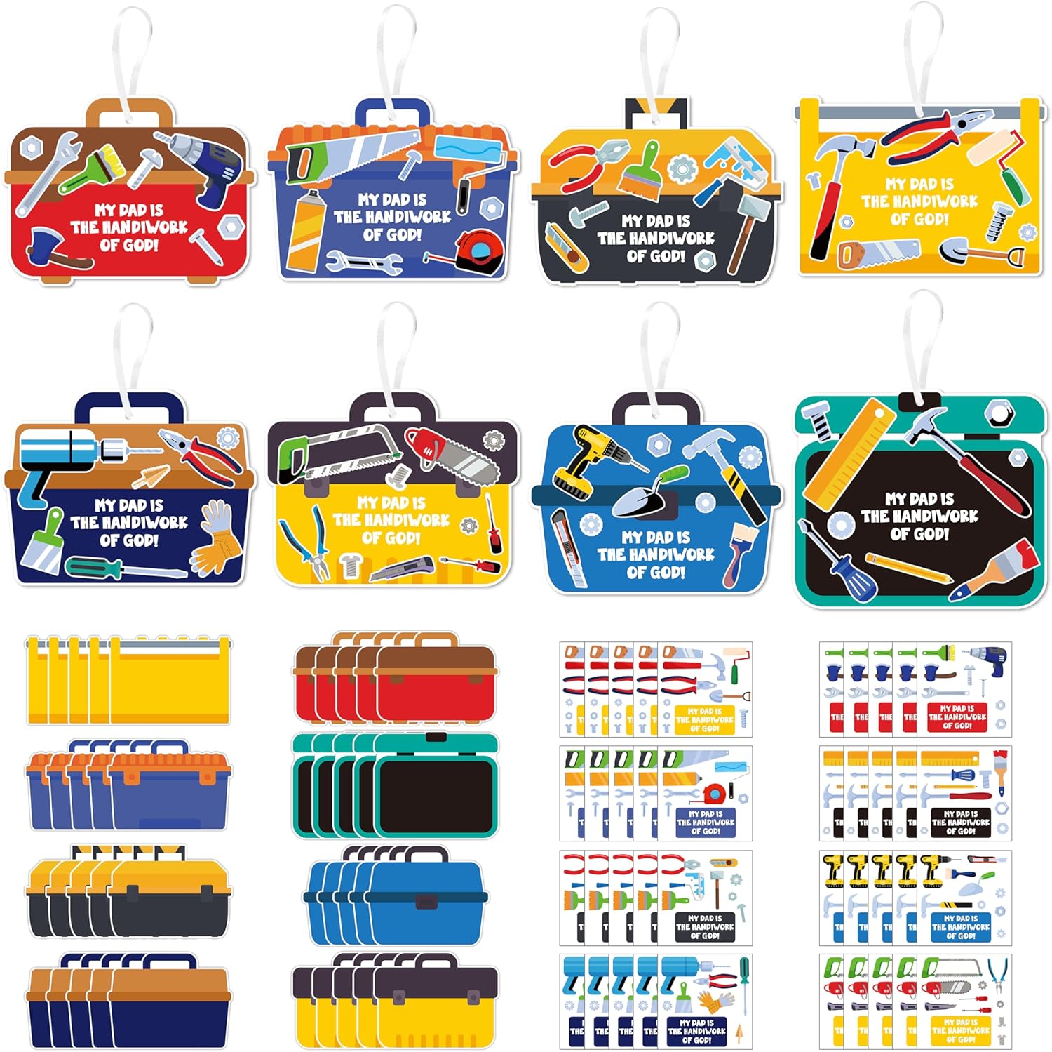 Amazon.com: Father’s Day DIY Craft for Kids - 40 Set Bulk Father’s Day ...