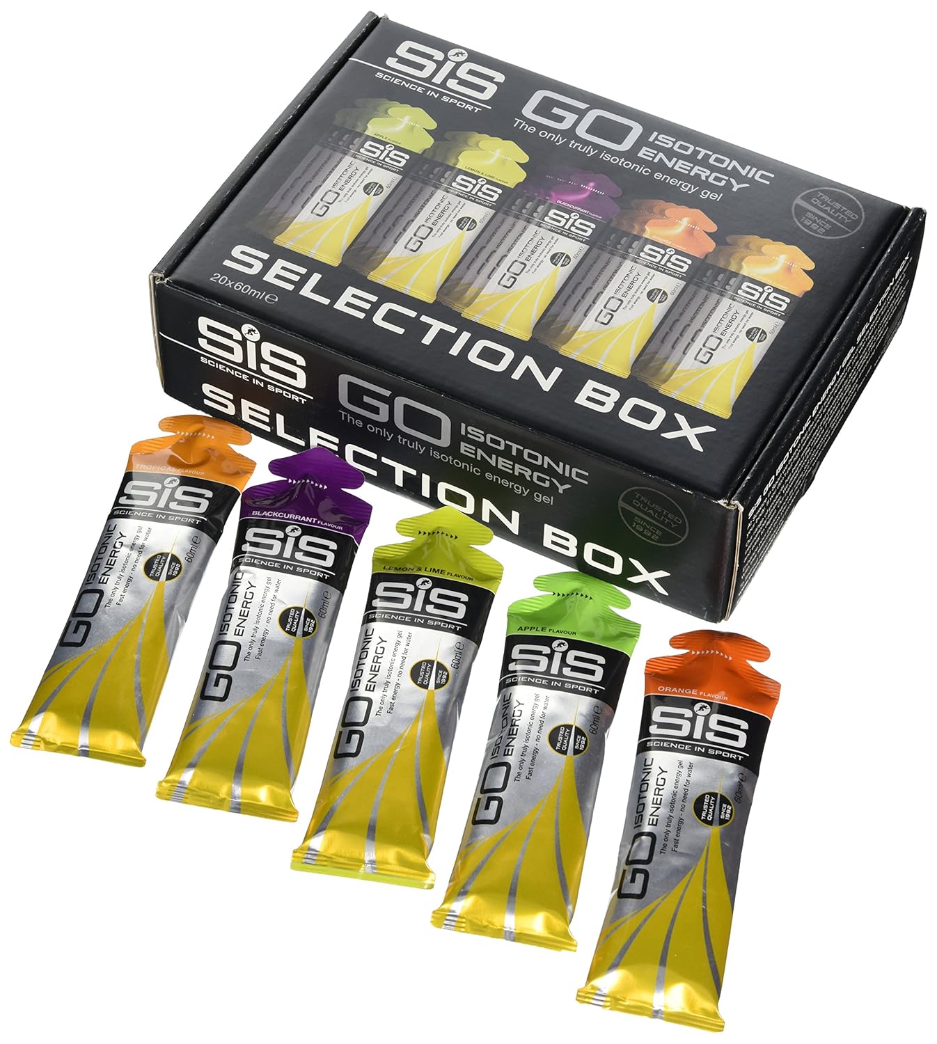 Science In Sport GO Isotonic Energy Gels, Running Gels with 22 g ...