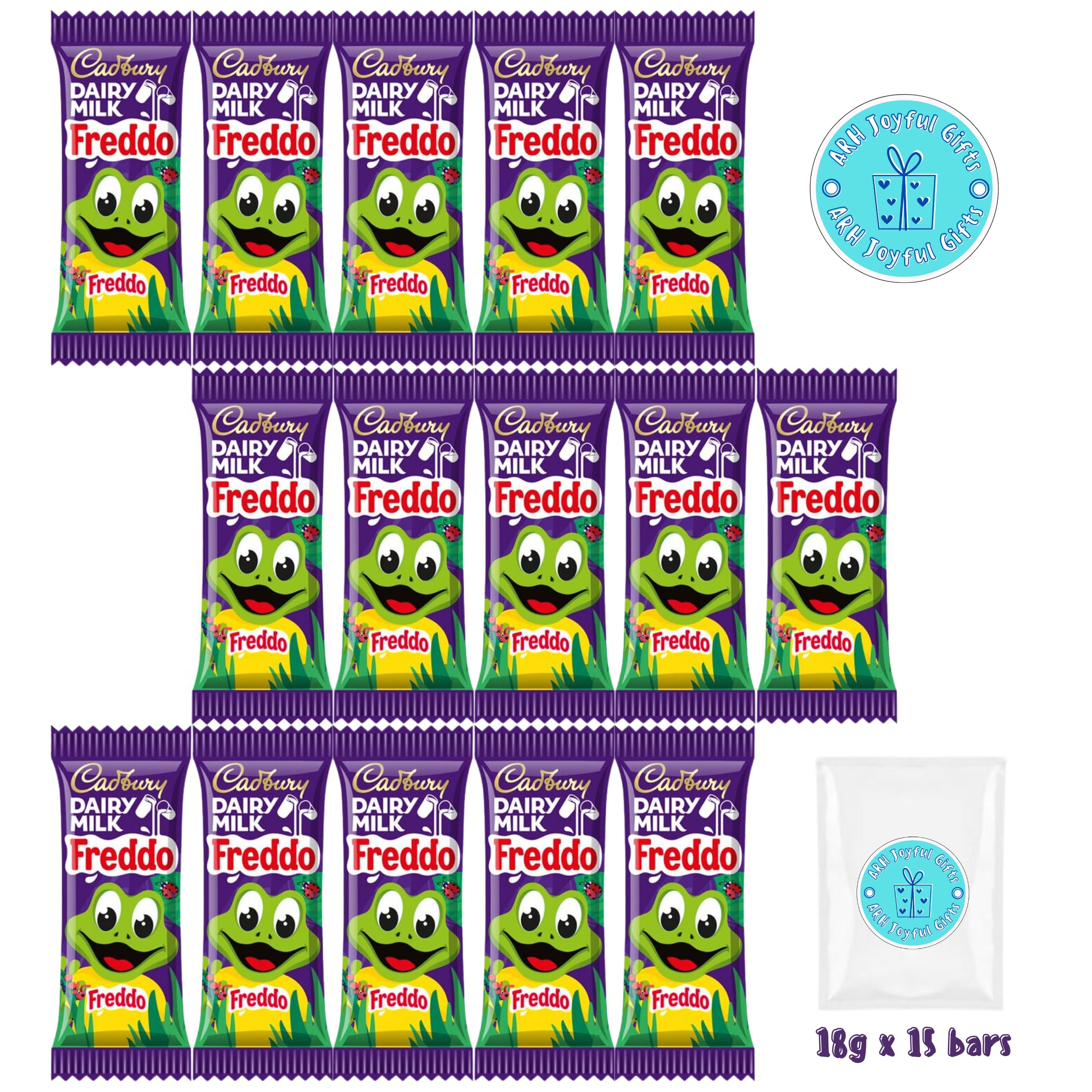 Chocolate Bars Multipack - Dairy Milk Freddo Frog Chocolate 18g x 15 ...