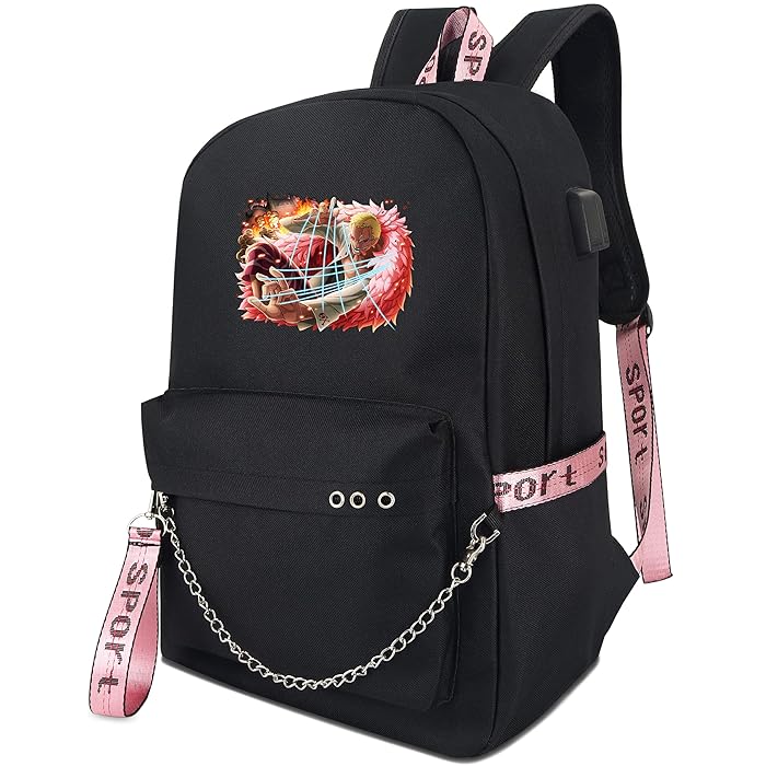 Buy Roffatide Anime One Piece Donquixote Doflamingo Backpack Book Bag ...