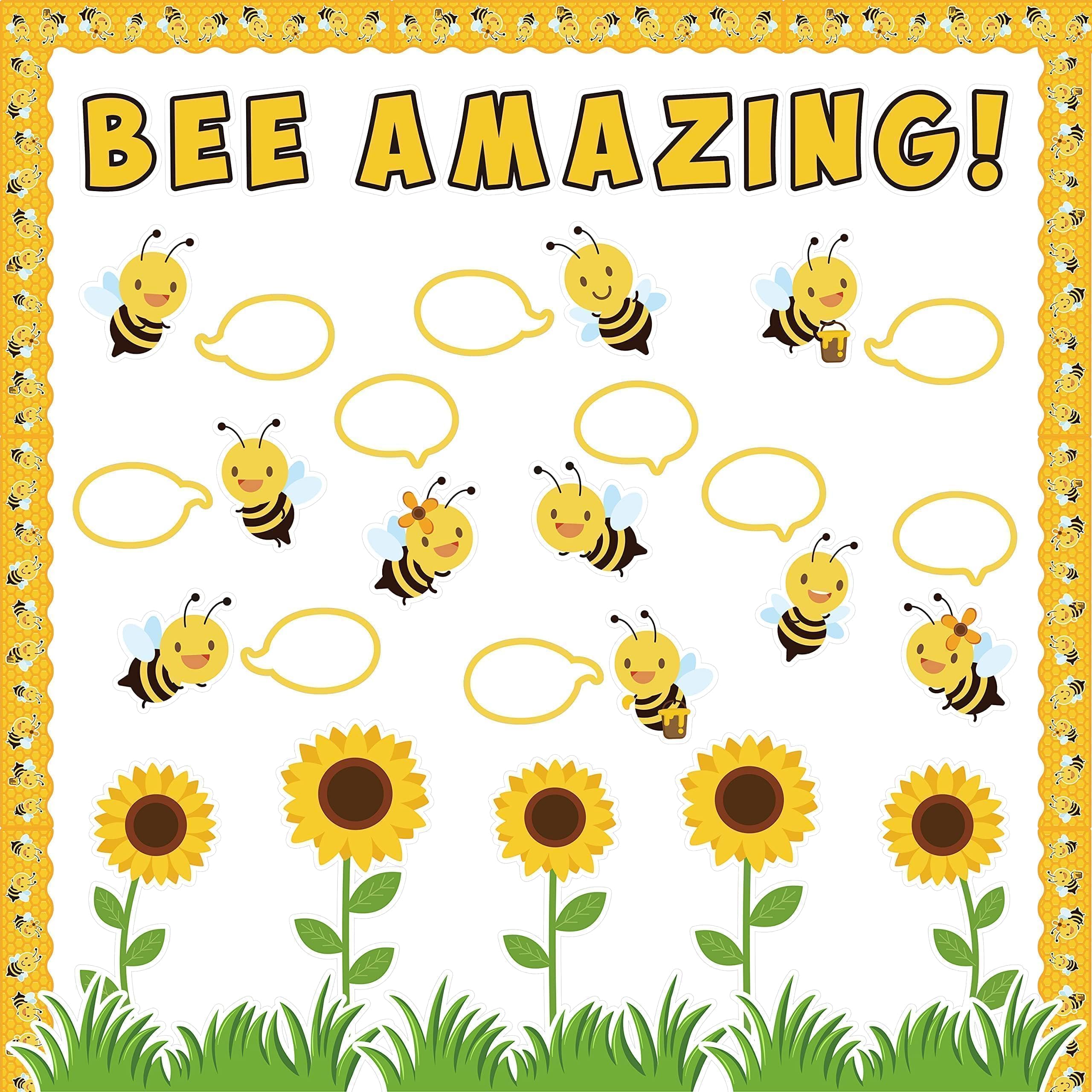 Spring Bulletin Board Set Math Helps Us Bloom Bulletin Board Set ...