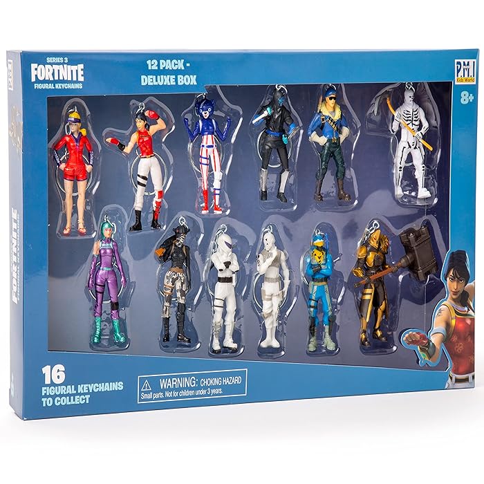 Buy Fortnite Character Keychains 12-Blister Pack - Authentic Piece with ...
