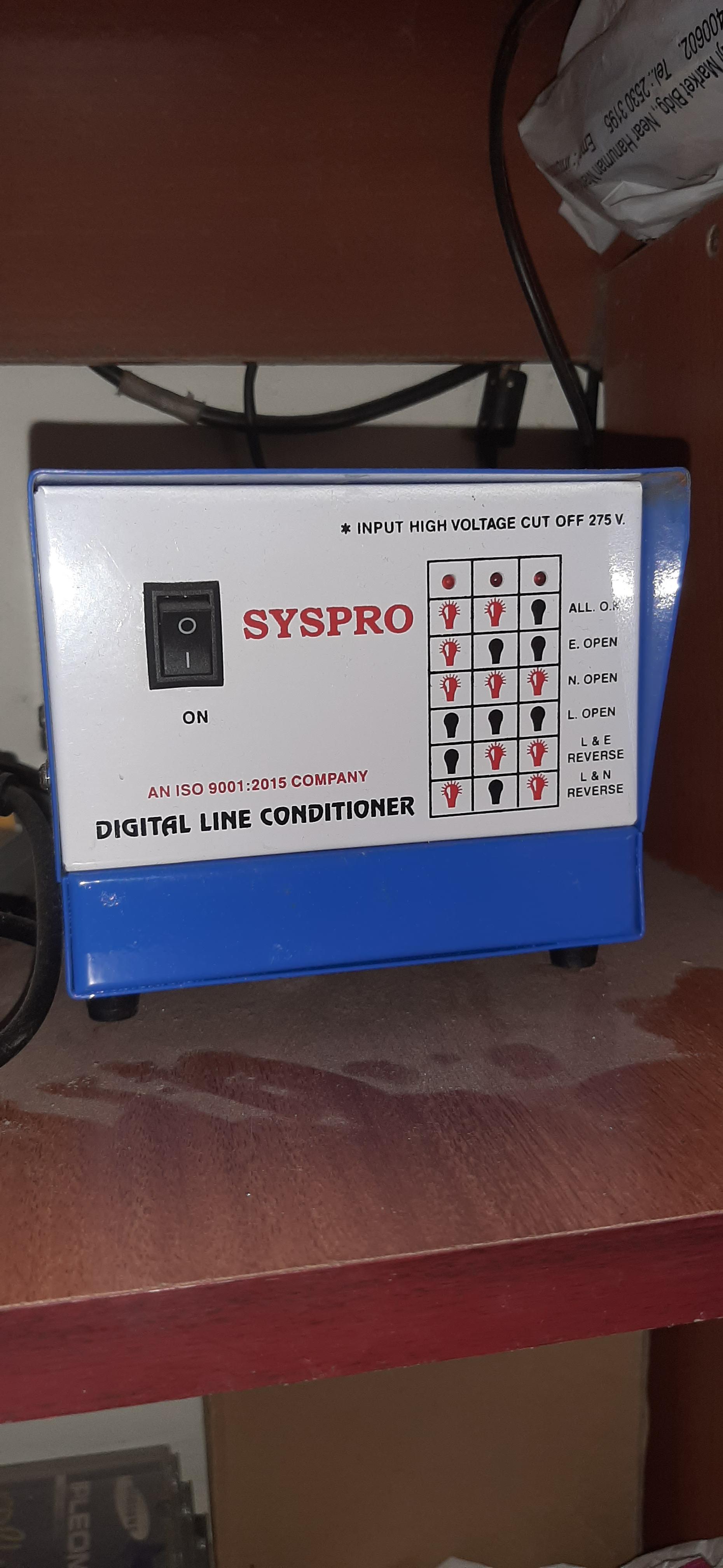 SYSPRO Computer Shield Voltage Stabilizer for Computer & Printer with Wall Mount and Tabletop ...