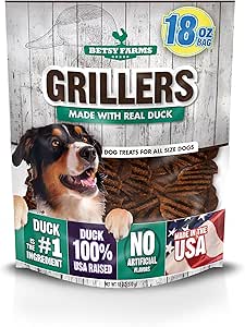 Amazon.com : Betsy Farms Duck Grillers Dog Jerky Treats, 18 Oz Duck Jerky Treats For Dogs : Pet ...