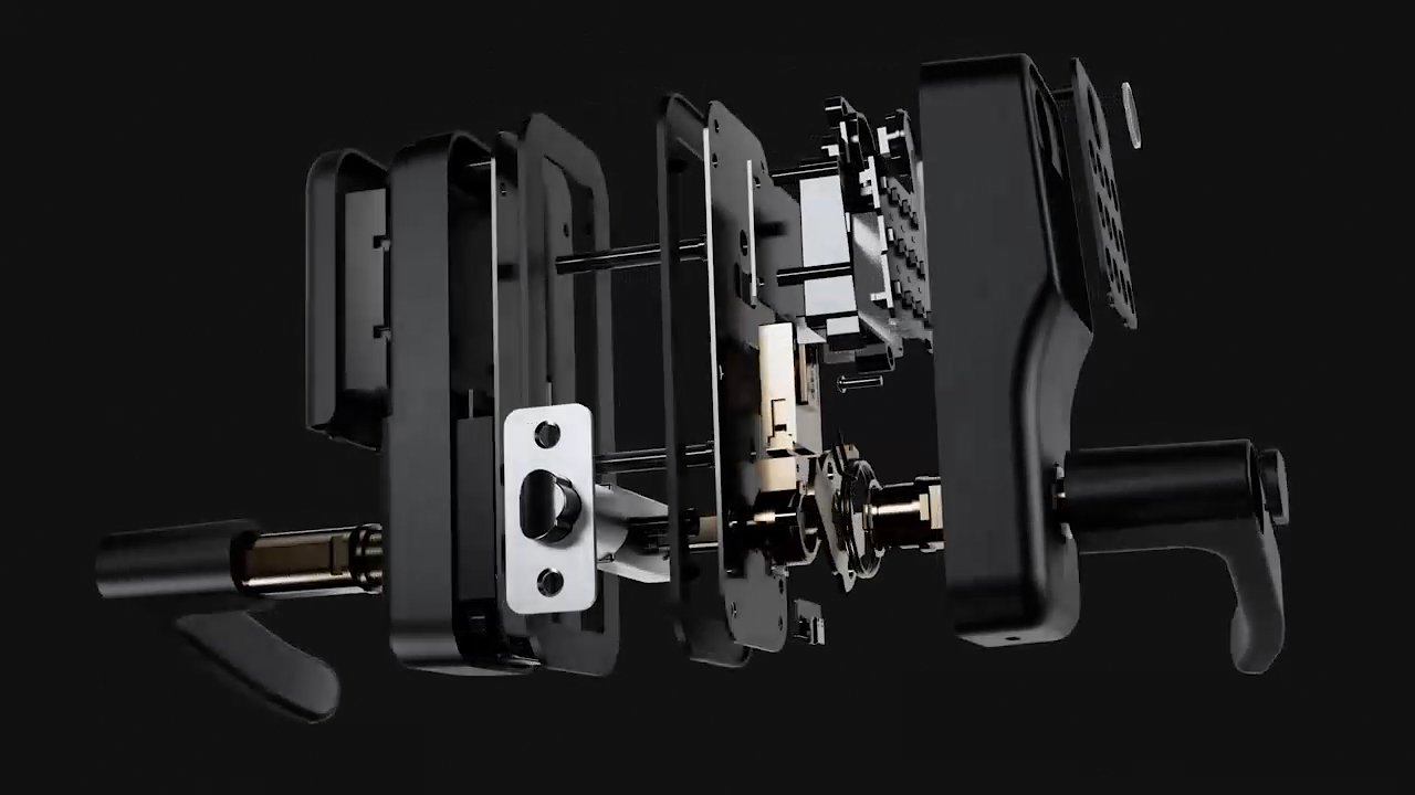 Watch Keyless entry door lock with handle on Amazon Live