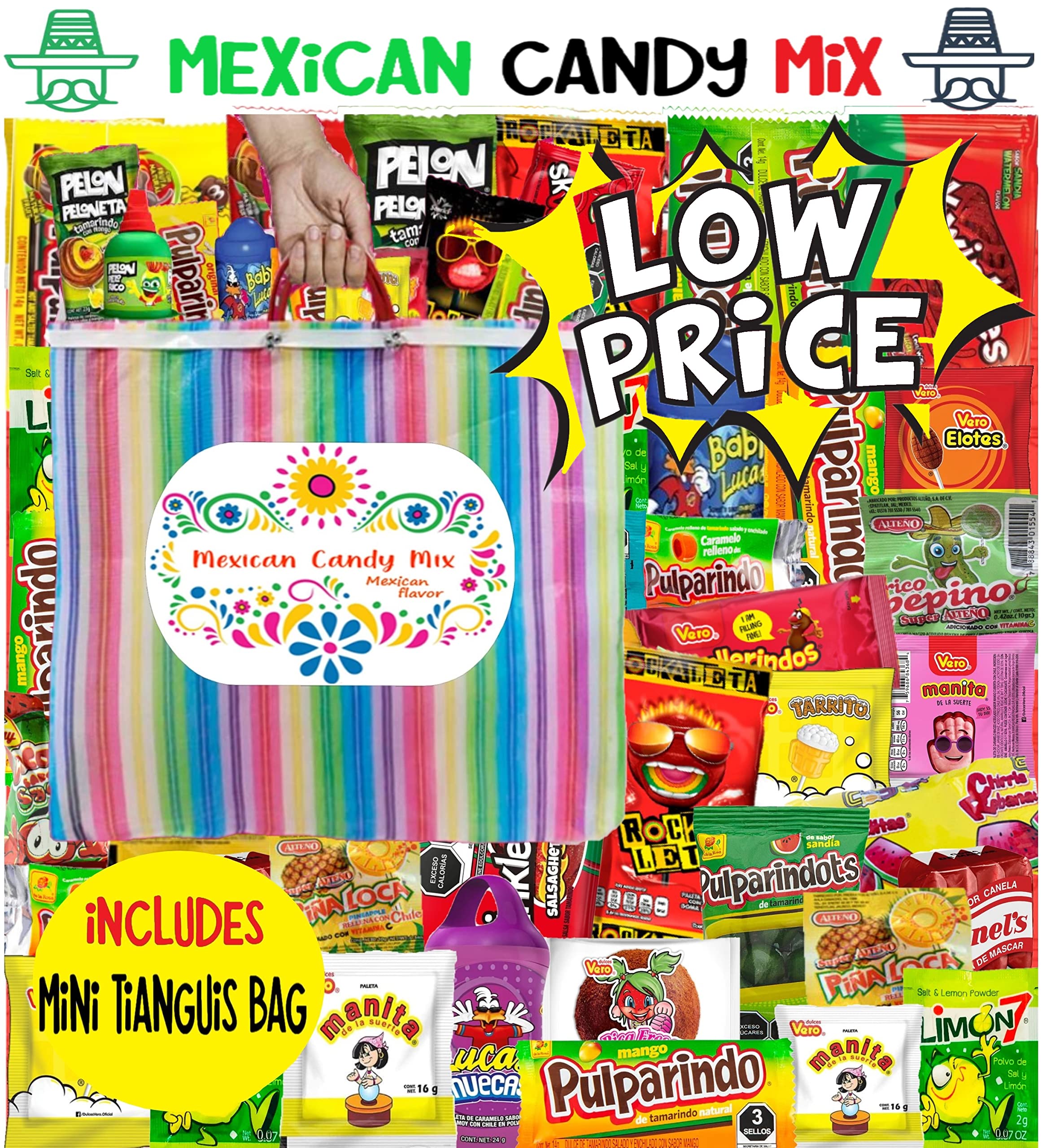 Buy Mexican Candy Mix (40 count) Assortment of Spicy, Sour and Sweet ...