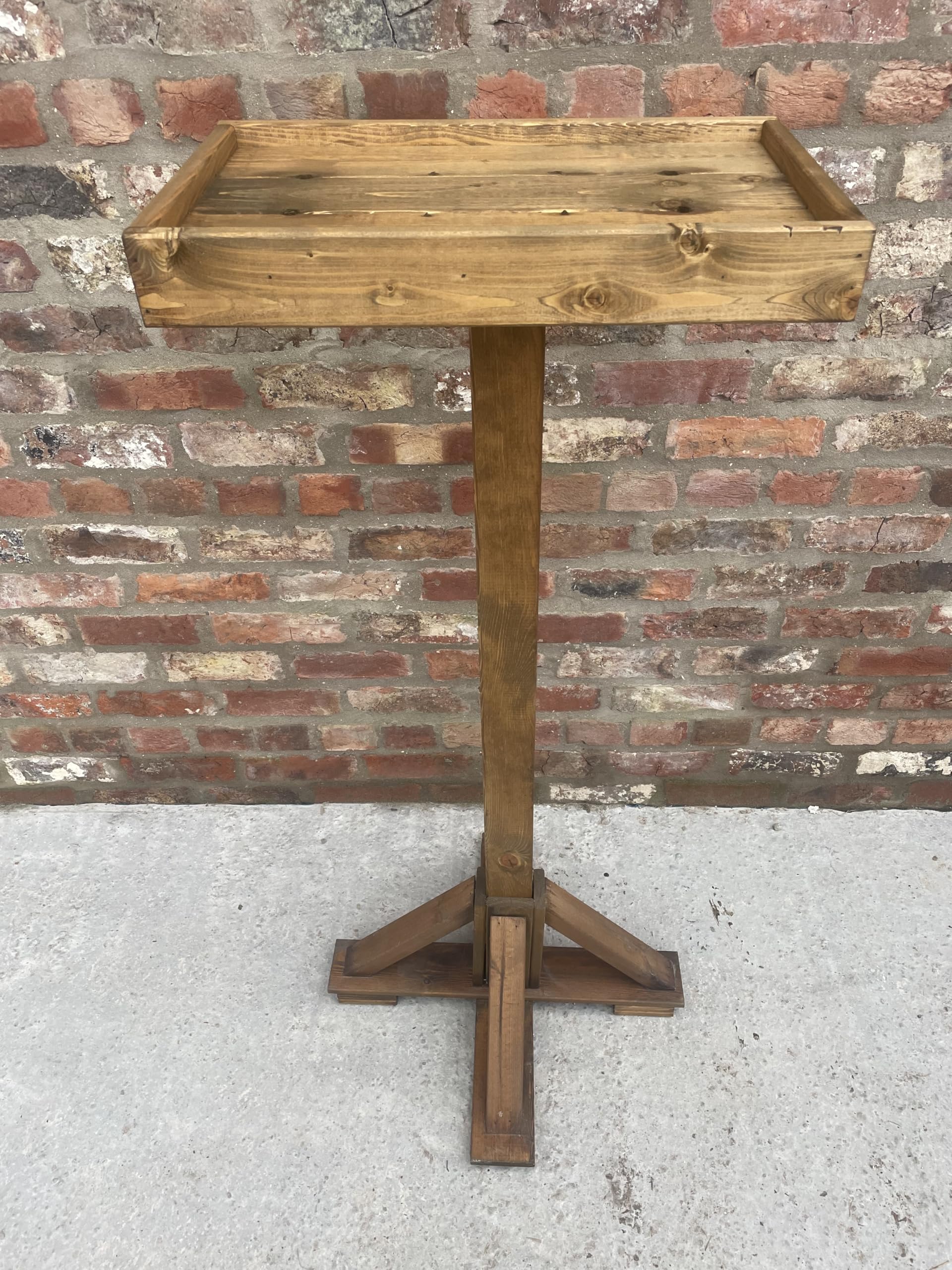 Wild Bird Table Outdoor Wooden Bird Feeder Large Platform Open Top Free ...