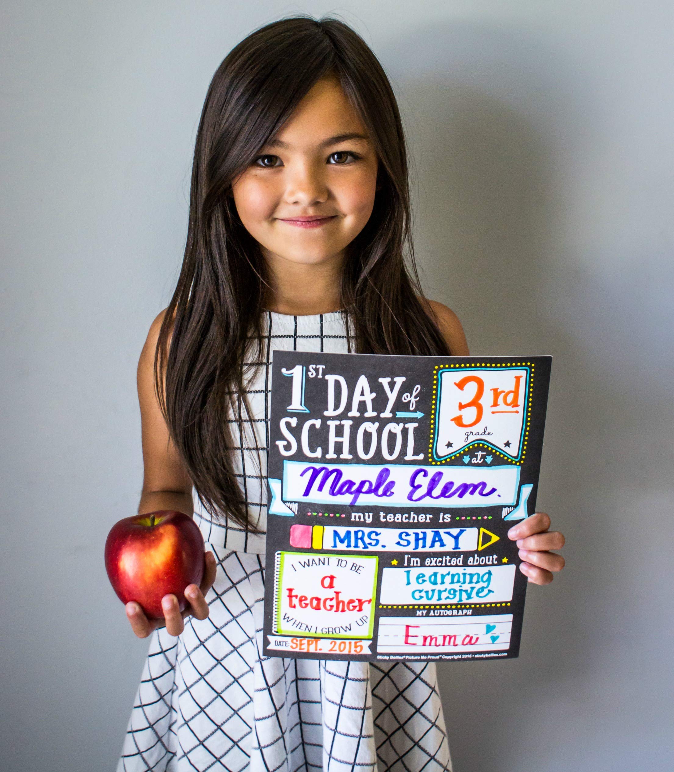 Sticky Bellies School Milestones Signs Box Set Of 10 First Day Of sticky-bellies-school-milestones-signs-box-set-of-10-first-day-of