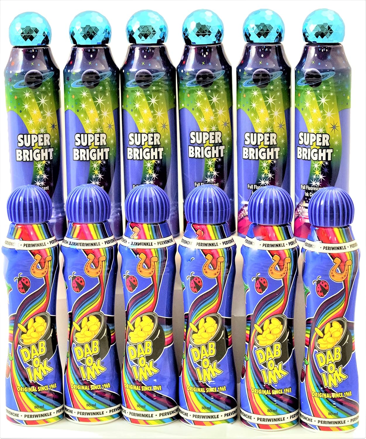 Amazon.com: Periwinkle Dab-O-Ink Plus Super Bright Bingo Daubers Set ...