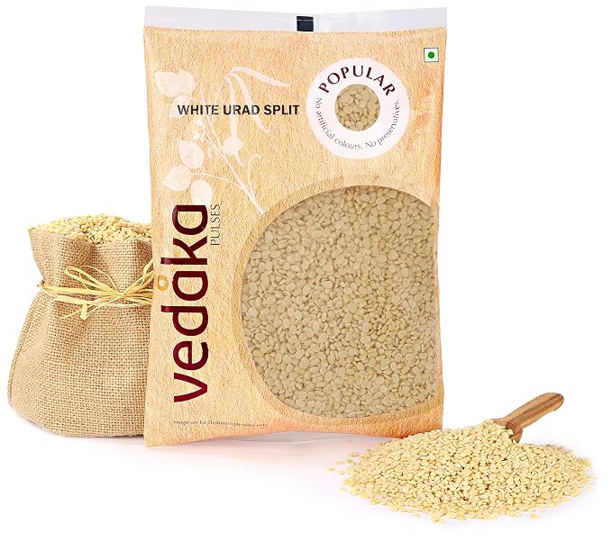 Amazon Brand - Vedaka Popular Unpolished White Urad Split, 500 g ...