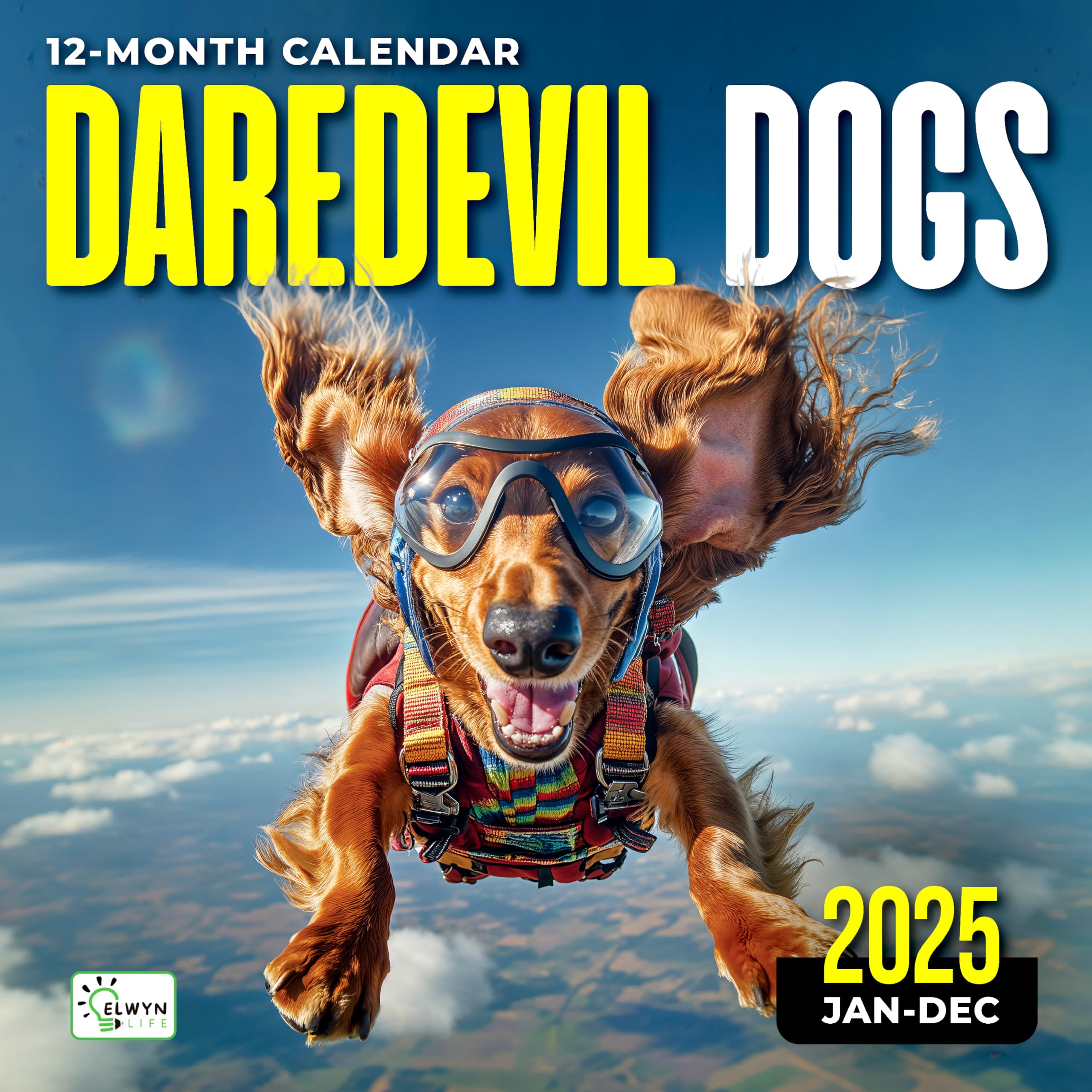 Amazon.com: 2025 Wall Calendar, Funny Dog Calendar 12 Month Planner - Big Large Wall Calendar ...