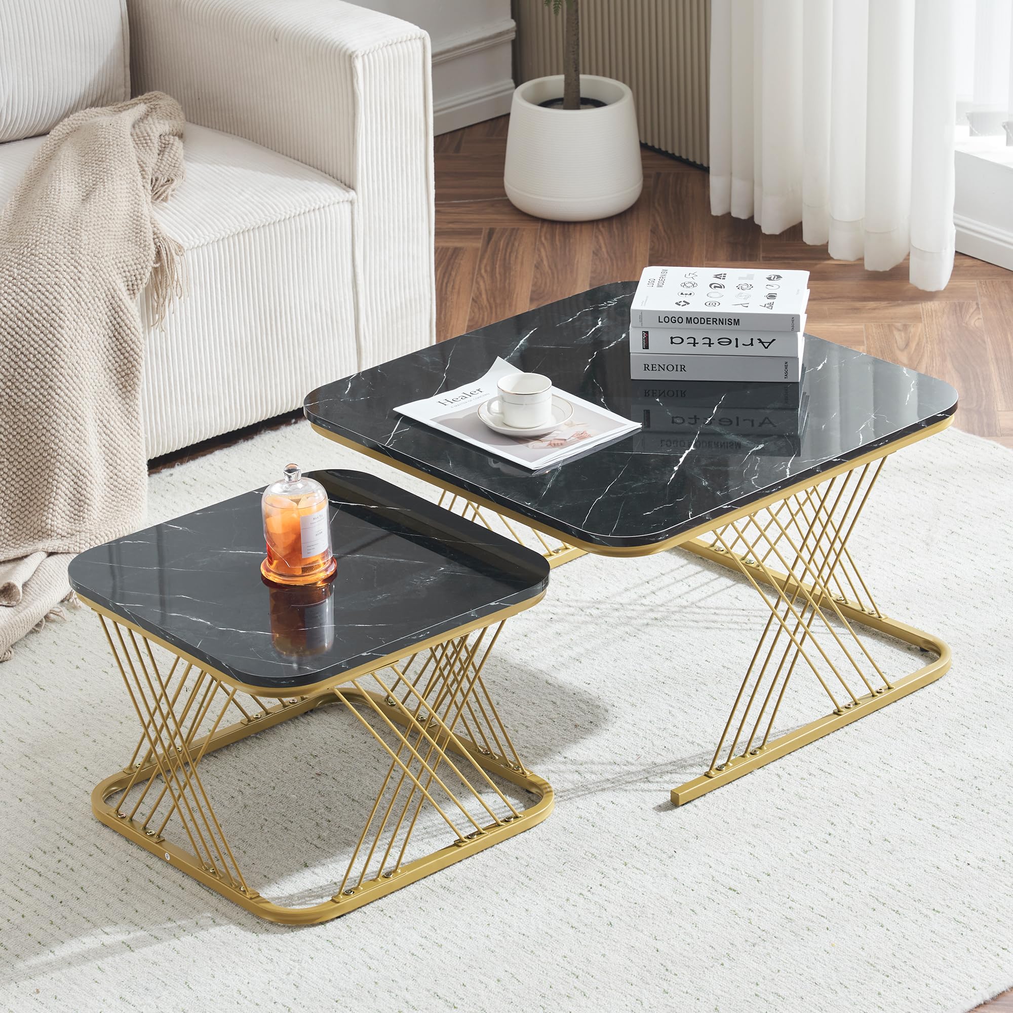 Mixed Material Coffee Table Oaq Coffee Table In Oak Wood Veneer With
