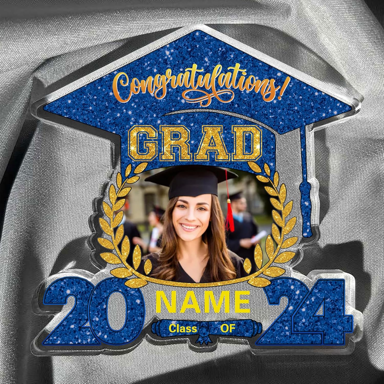 Amazon.com: Aubao Customized Graduation Plaque with Photo Custom ...