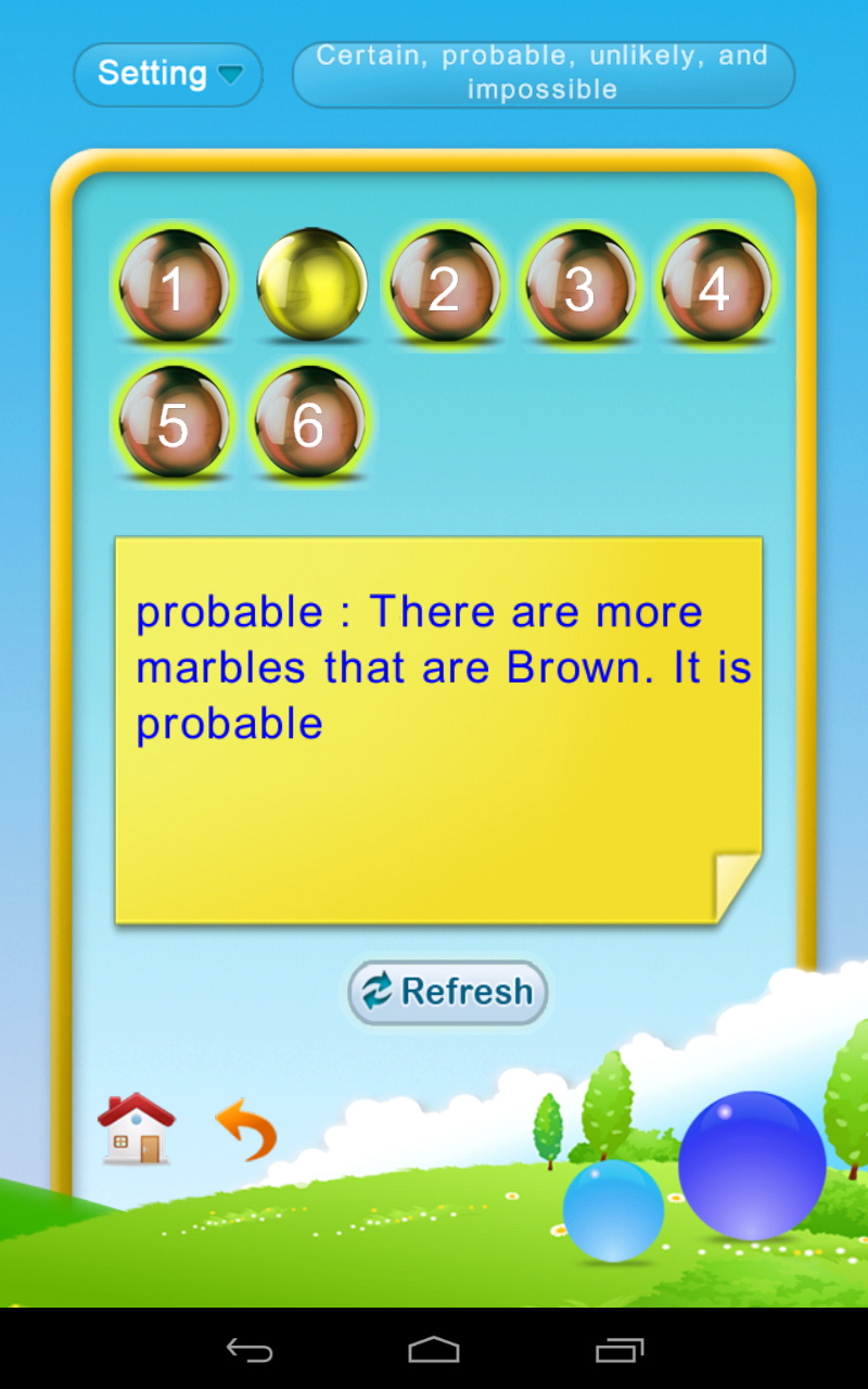 Probability & statistics for grade 1 - App on Amazon Appstore