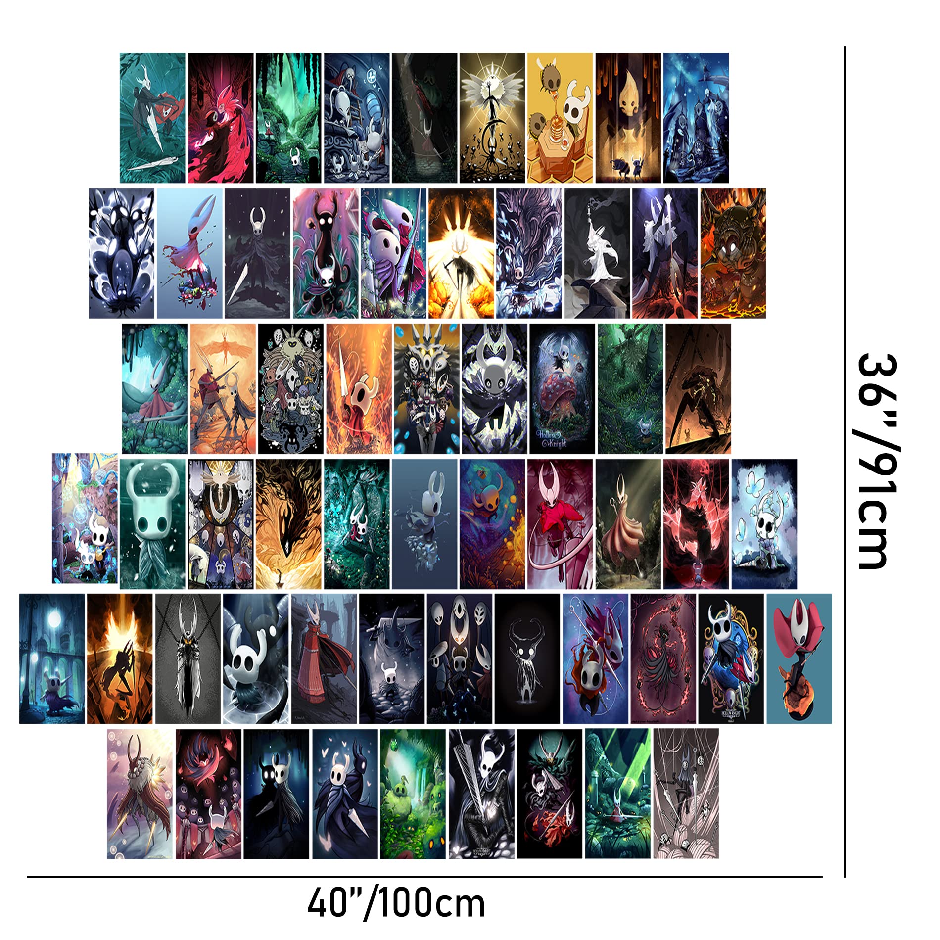 Buy H-Knight Wall Collage Kit,60pcs Hollow-KPoster, Cute Aesthetic for ...
