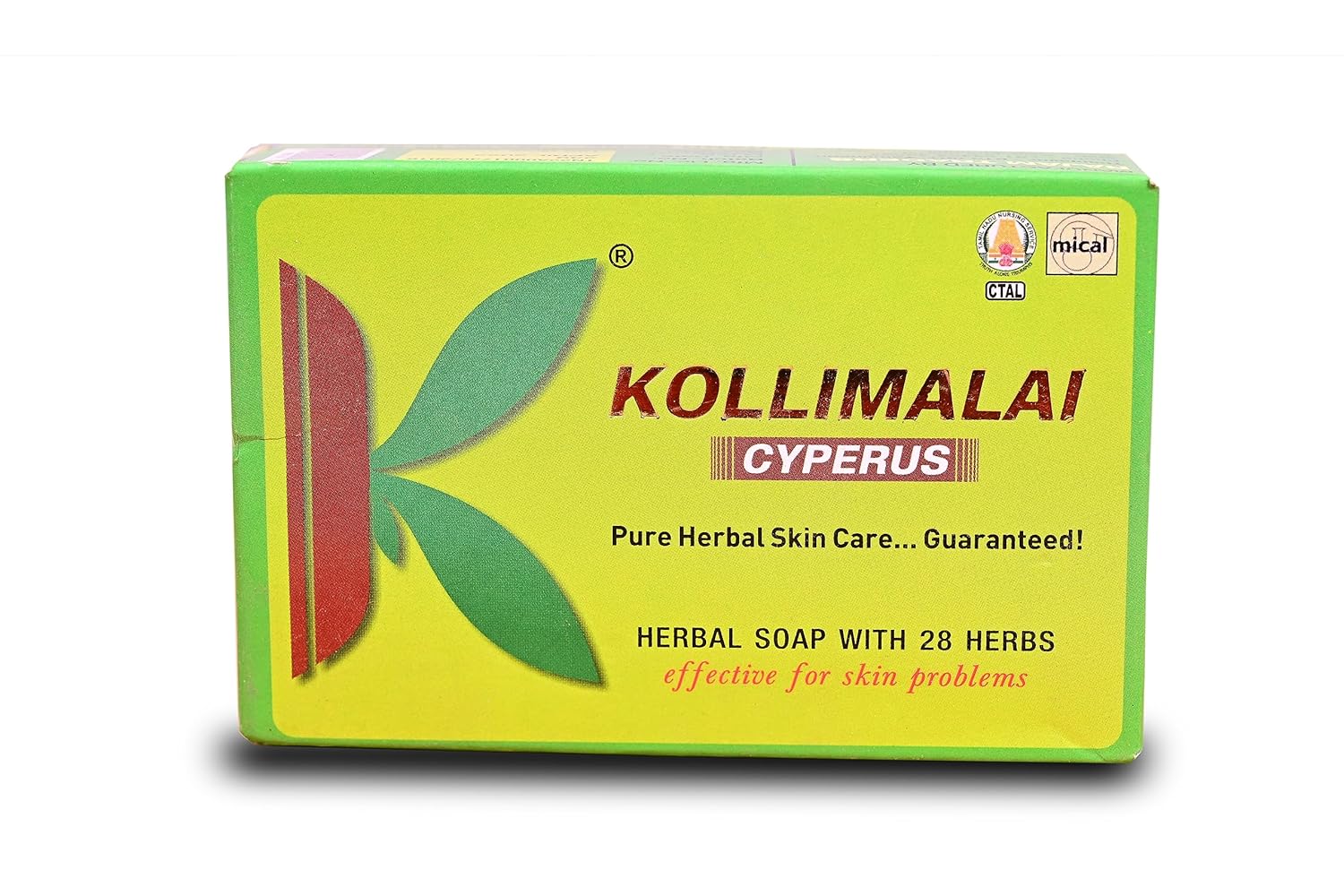 Buy K (Kollimalai Cyperus) Herbal Soap with 28 Herbs - Natural Solution ...