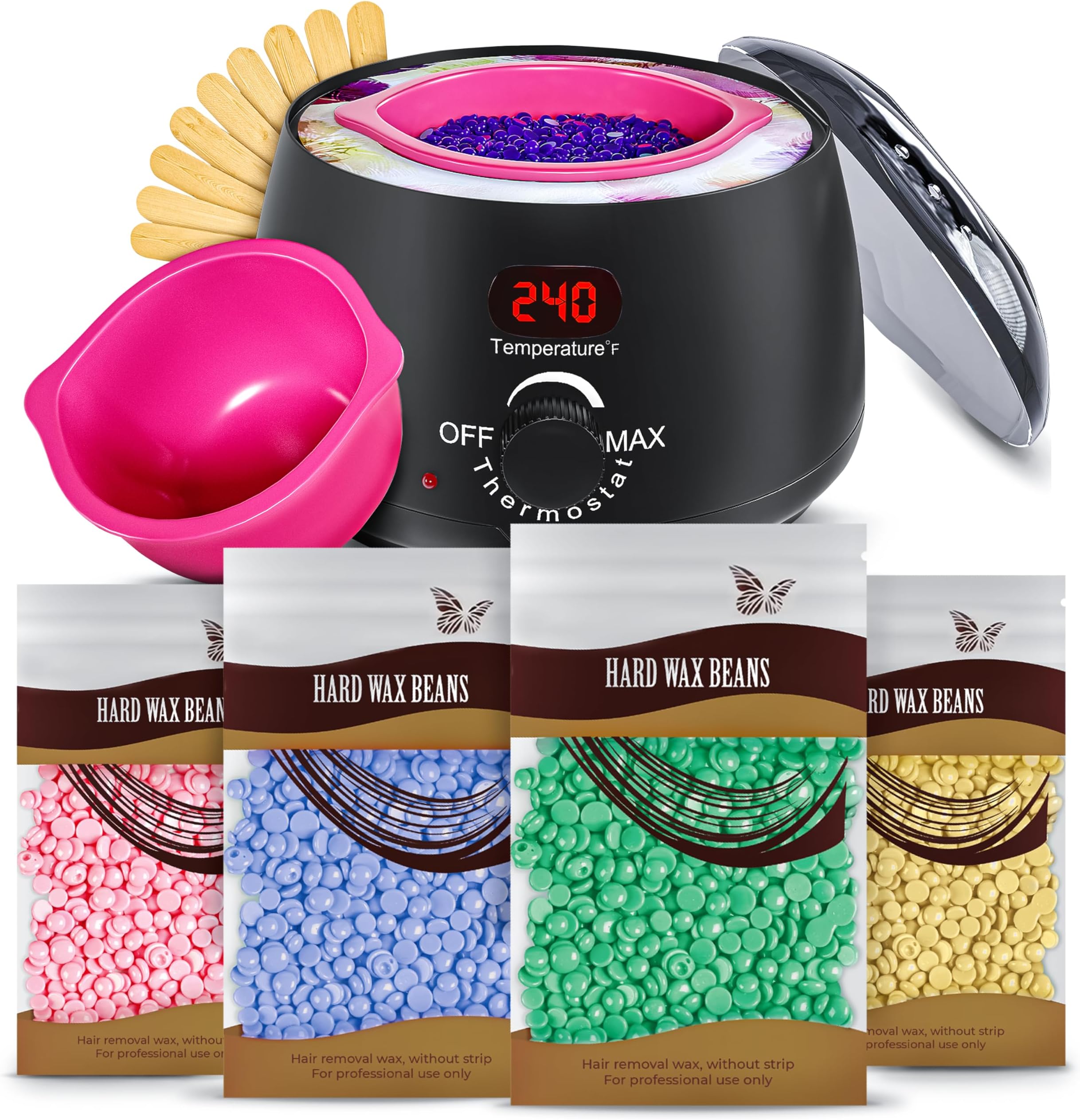 Amazon.com : NEOMANN Waxer II Waxing Kit for Women and Men - Wax Warmer ...