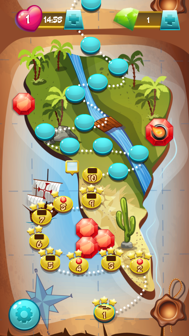 Treasure Hunt - Match 3 Puzzles - App on Amazon Appstore