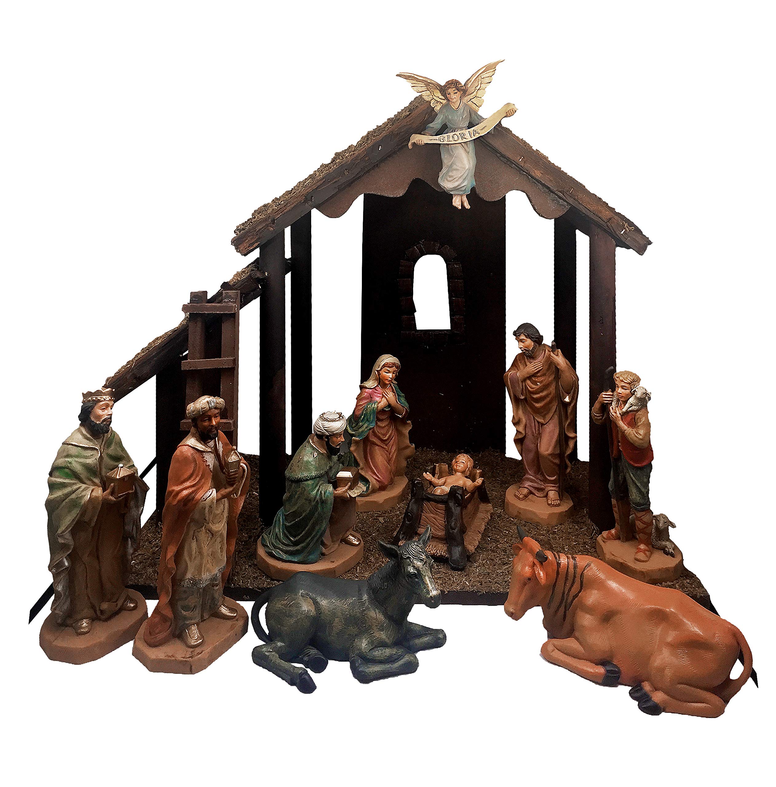 Buy Christmas 10 Piece Indoor Complete Nativity Set with Real Life 6 ...
